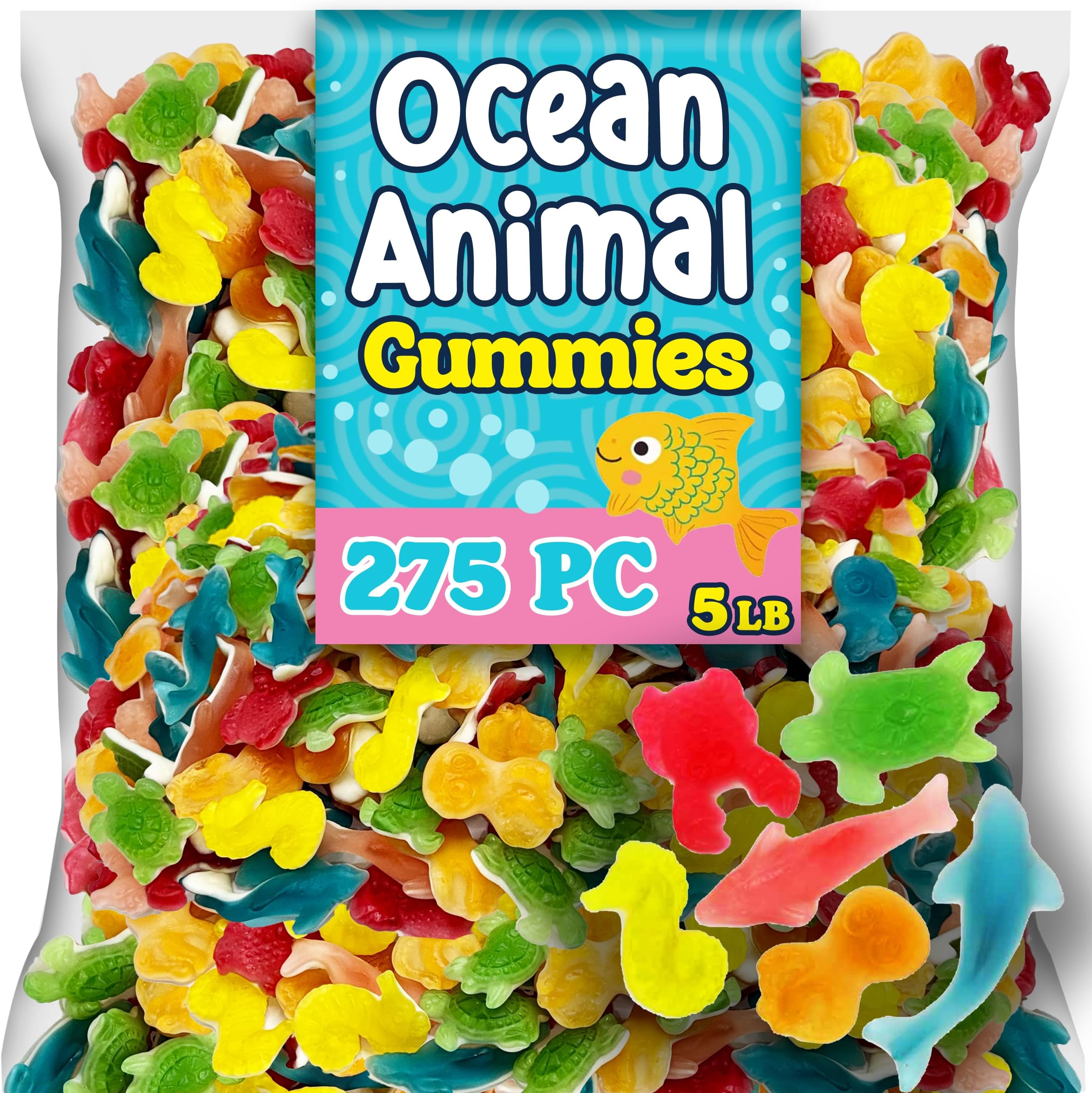 Amazon.com : Fish Candy Ocean Gummies, 5 Lbs Bulk, Ocean Friends Sea ...