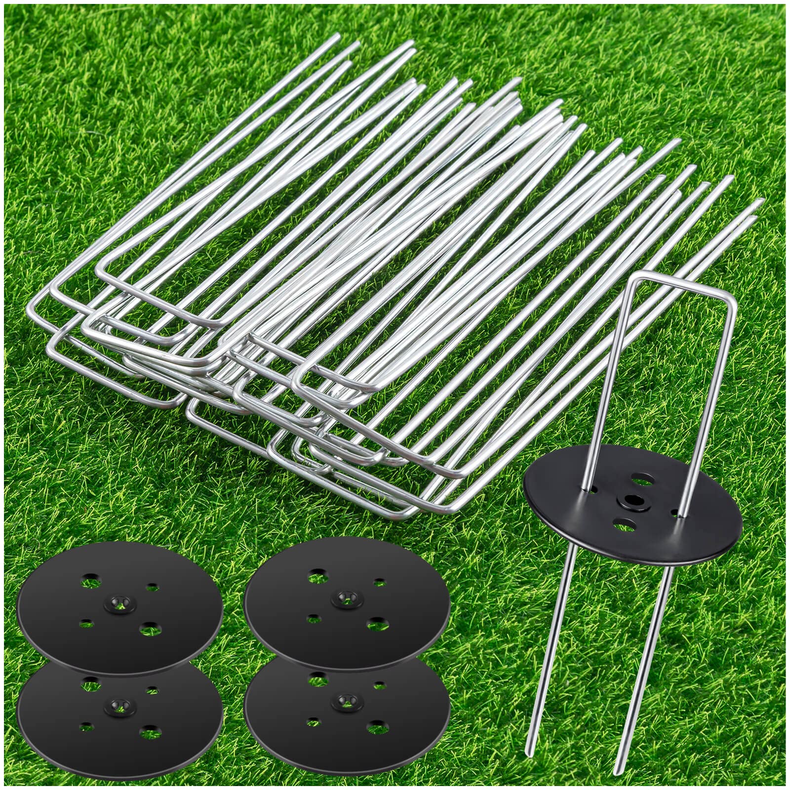 Amazon.com : 6-Inch Galvanized Landscape Staples, U-Shaped Garden ...