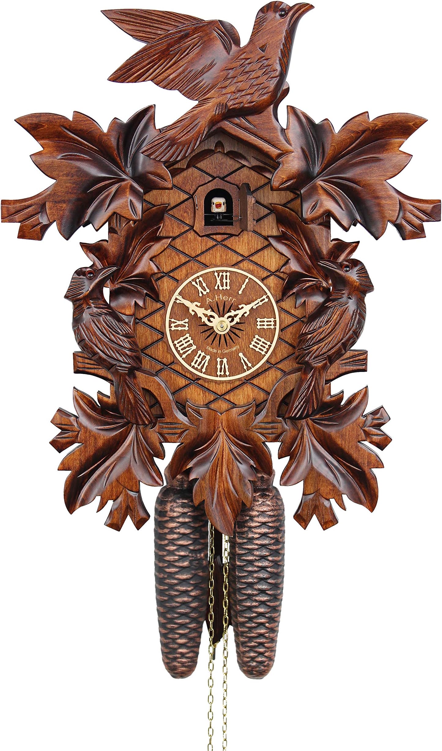Amazon.com: Original German Cuckoo-Clock (Certified), Mechanical 8-Day ...