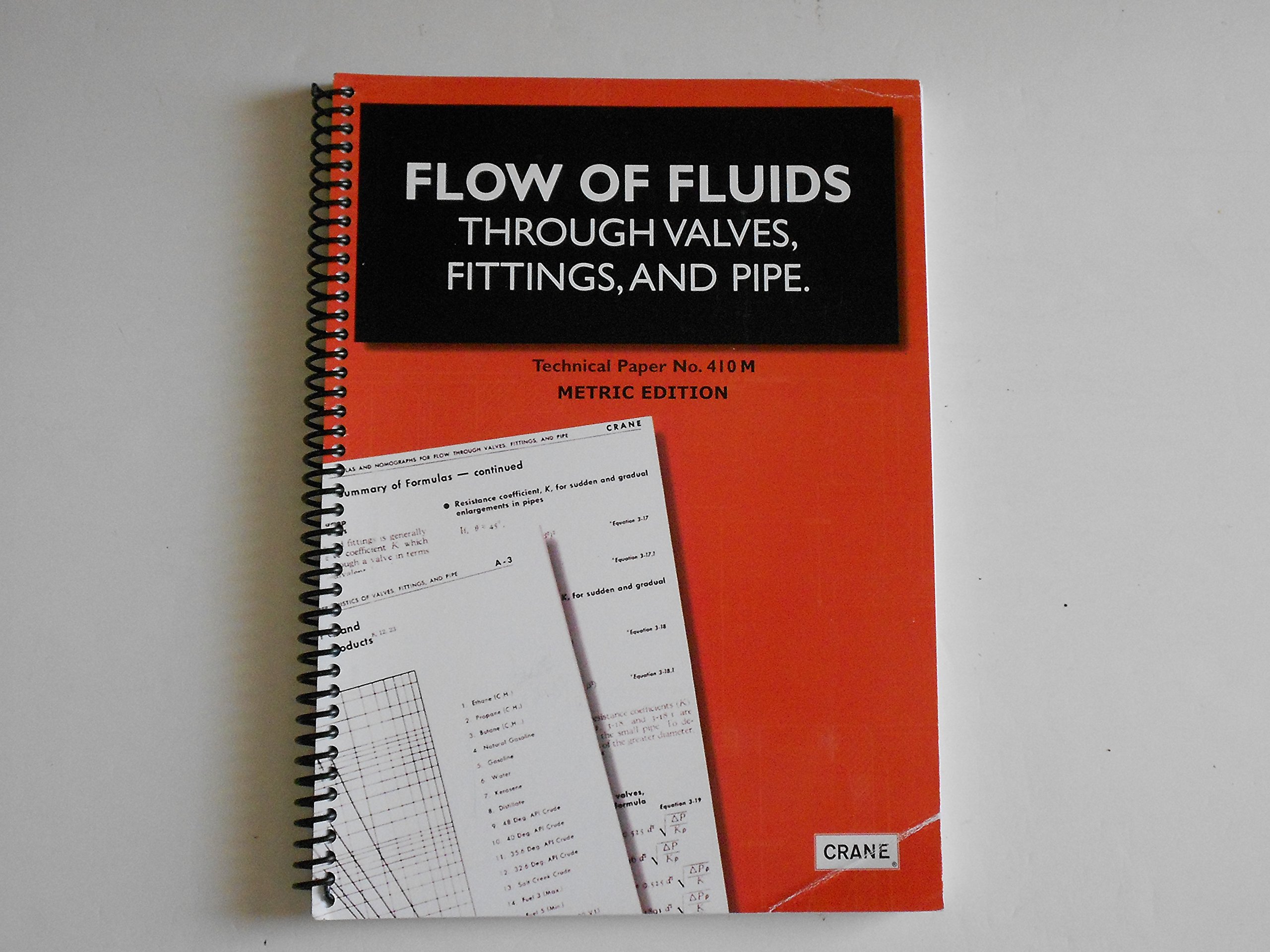 Flow of Fluids Through Valves, Fittings & Pipe TP-410 Metric: Valve ...
