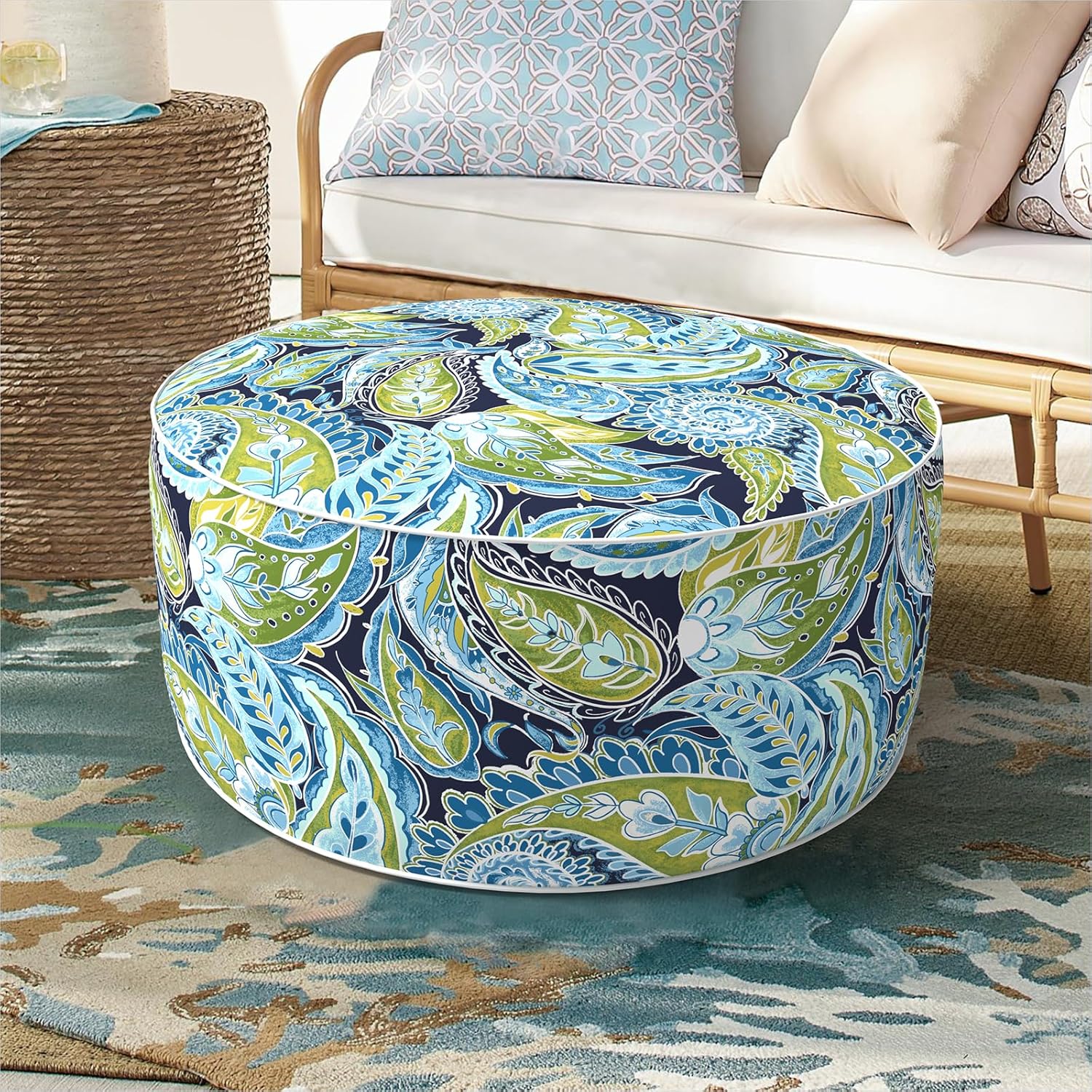 Amazon.com : DYTXIII Inflatable Ottoman Stool D21 xH9 for Outdoor ...