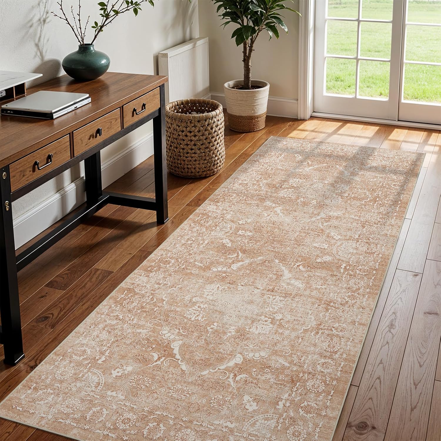 Amazon.com: EISUROM Washable 3x8 Runner Rug - Non-Slip Vintage Runner ...