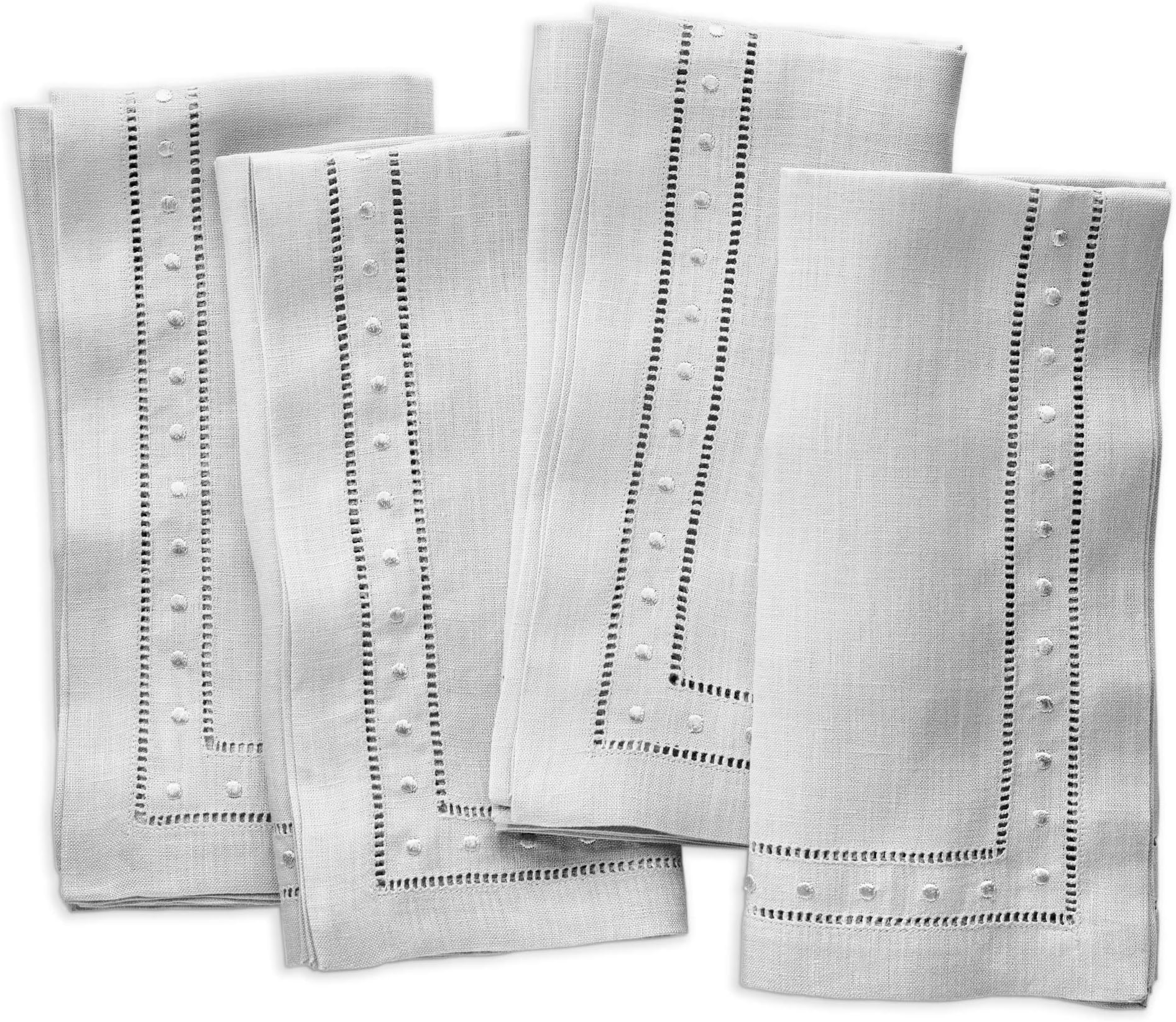 Amazon.com: Linen Cocktail Napkins - Navy Blue 6 x 6 inch, Set of 12 ...