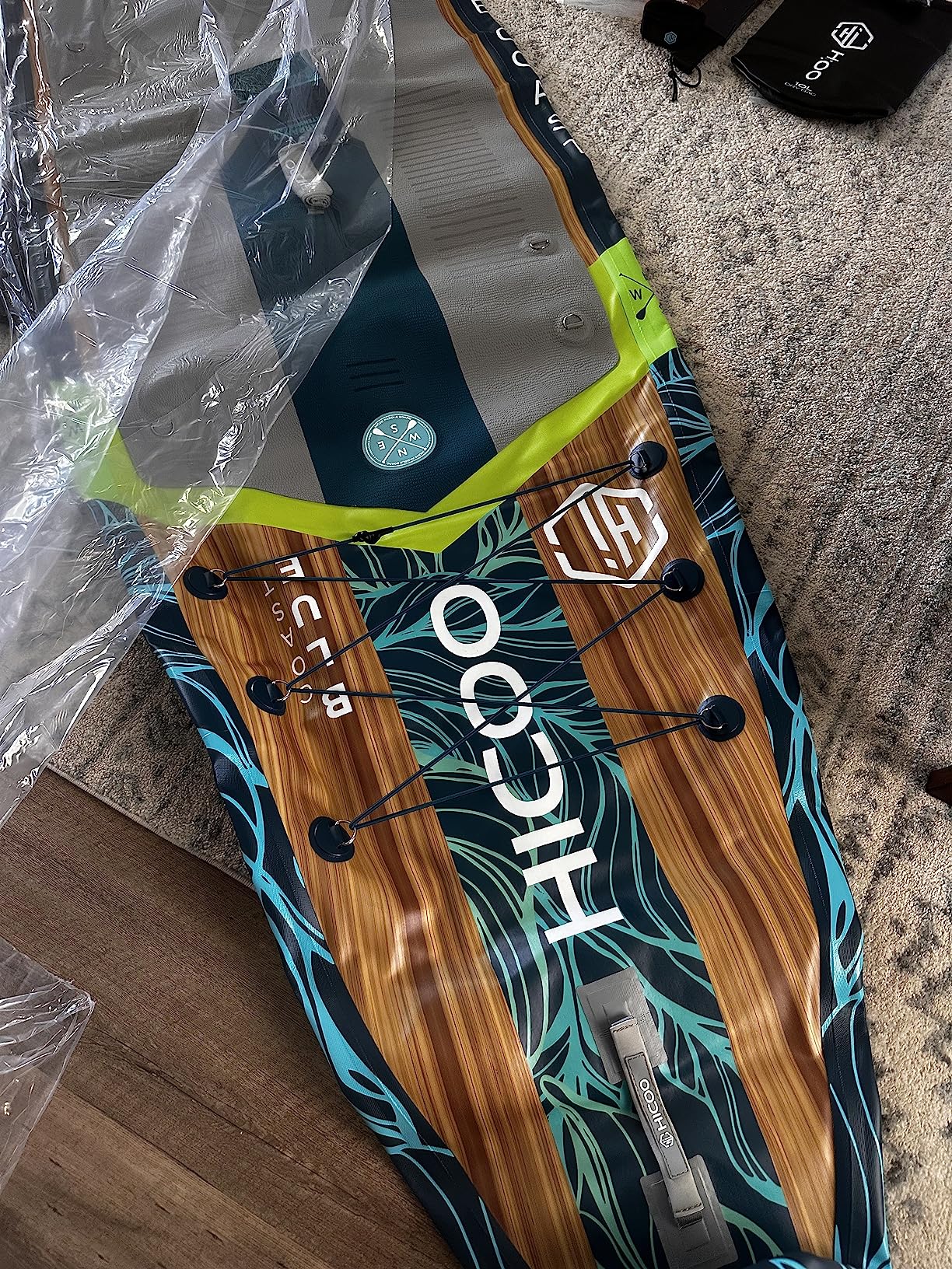 $10/mo - Finance HICOO 11'×34"×6" Extra Wide Inflatable Paddle Board ...