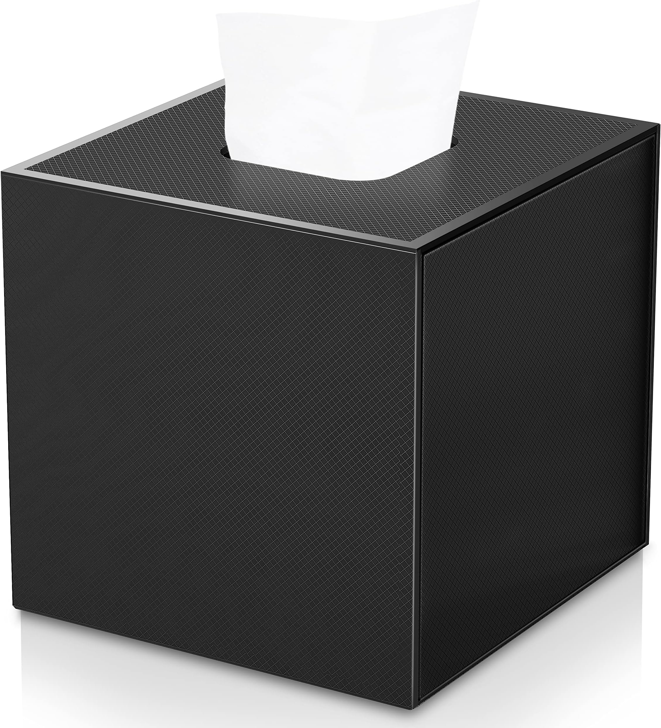 Amazon.com: JiaWei Black Tissue Box Cover Square Foldable Cardboard ...