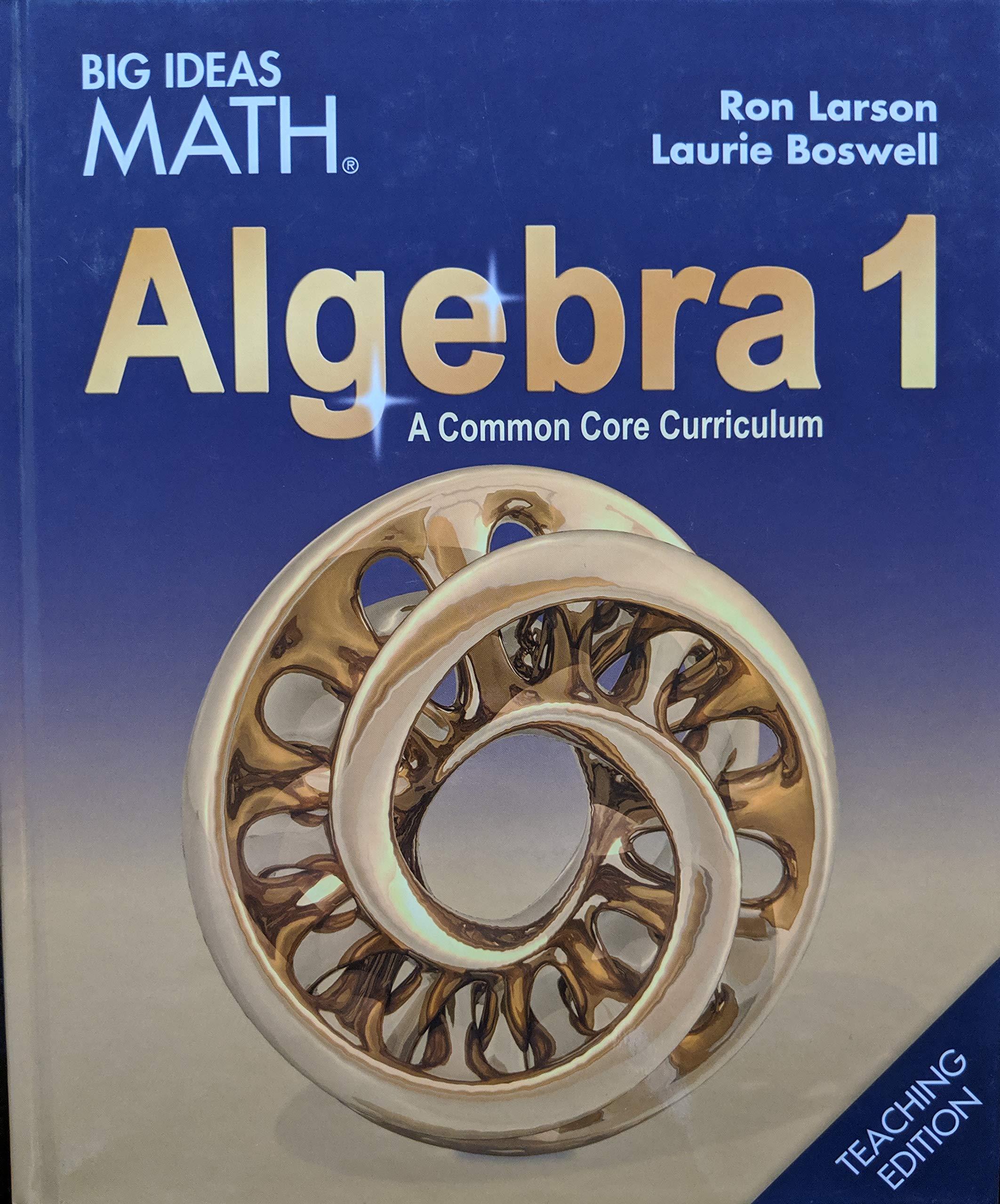 Big Ideas Math: A Common Core Curriculum Algebra 1 Teaching Edition, c ...