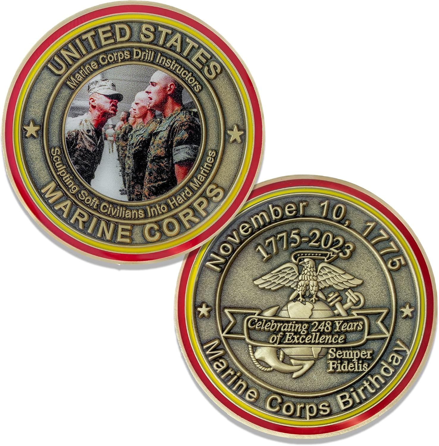 Amazon.com: 2023 Marine Corps Birthday Ball Challenge Coin! Drill ...