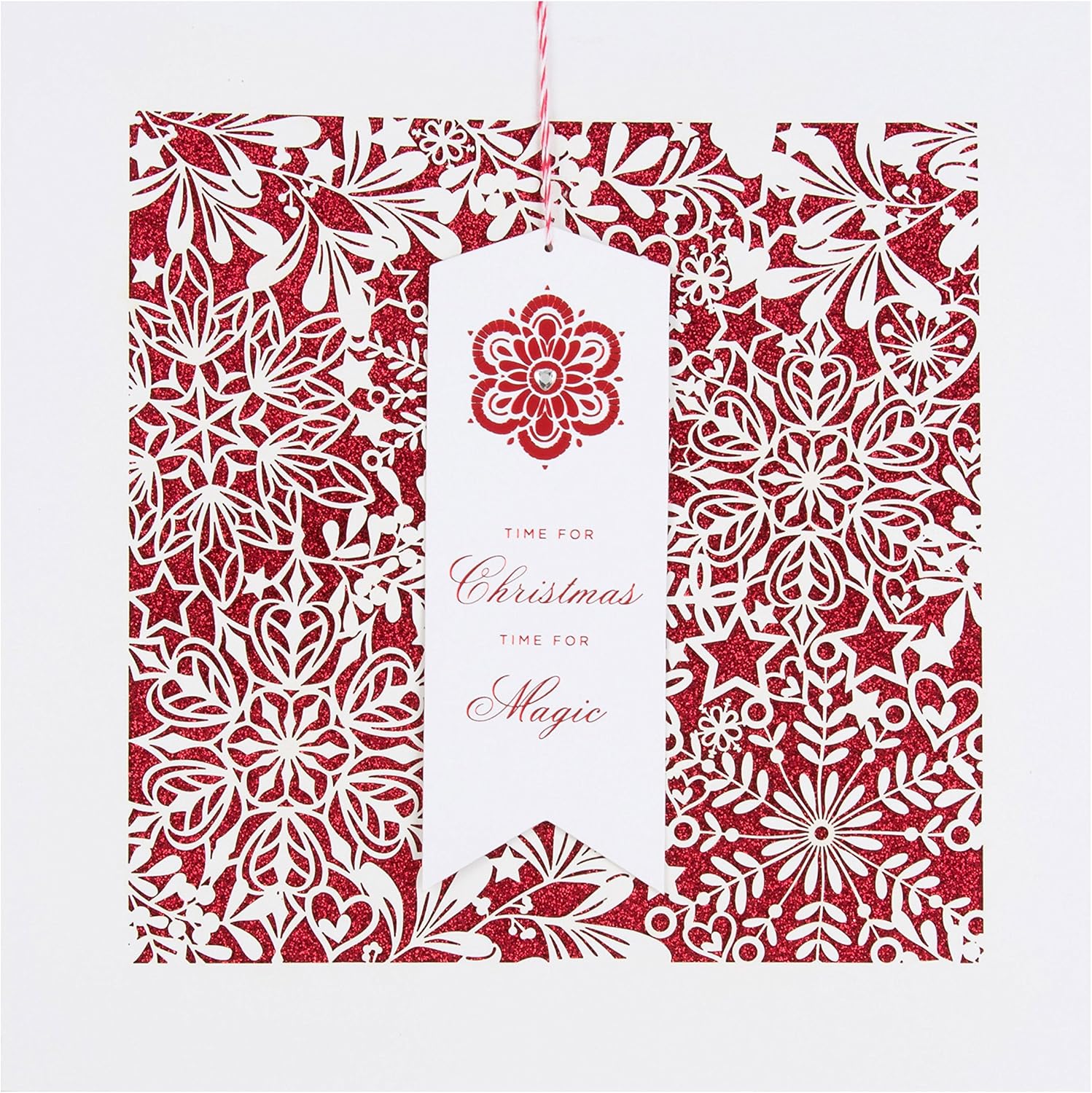 Hallmark Christmas Card "Time for Magic" - Large : Amazon.co.uk ...