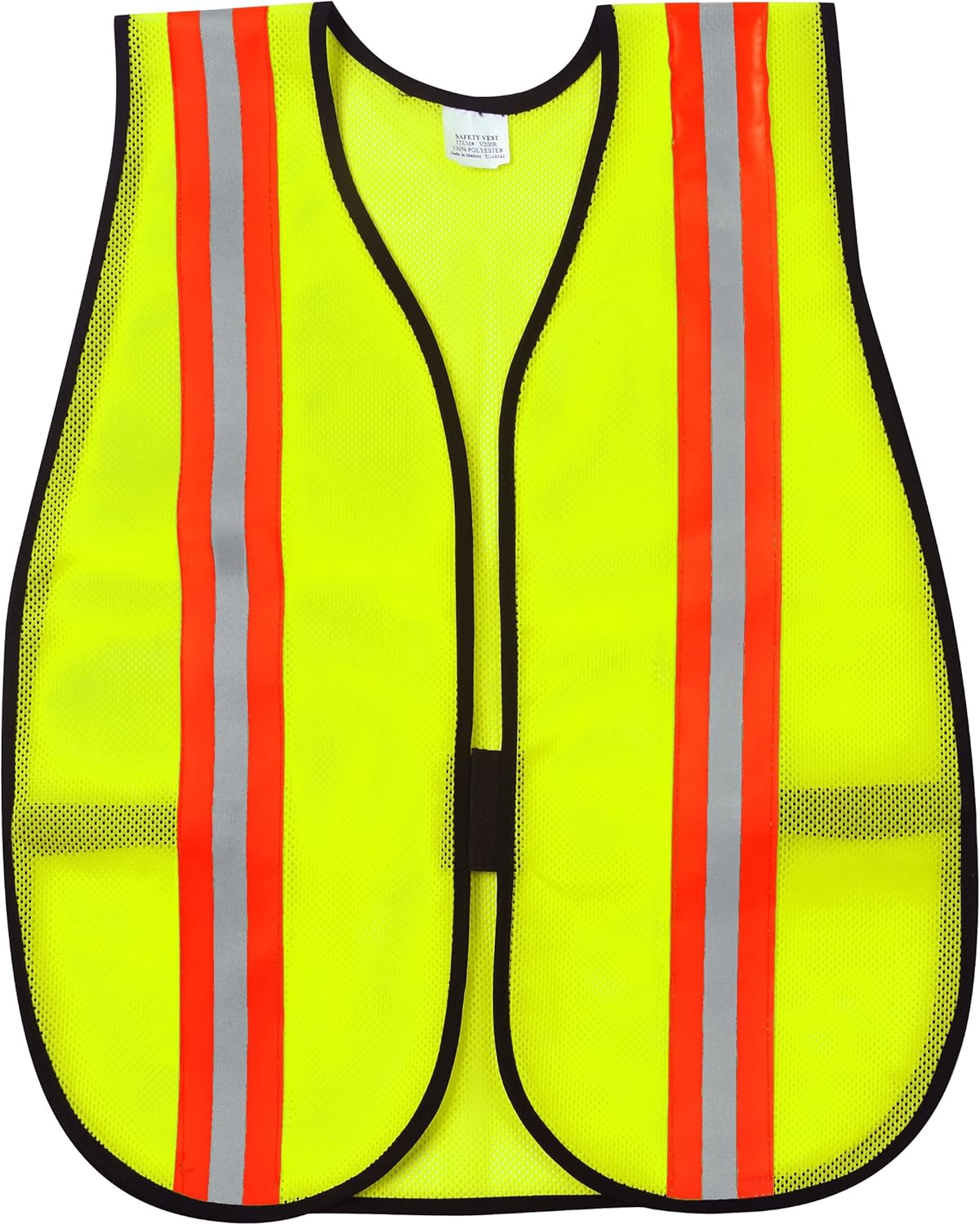 MCR Safety V200R Polyester Mesh General Purpose Safety Vest with 2-Inch ...