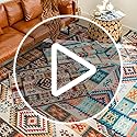 Amazon.com: Fashriend Rita Moroccan Entry Rug, 2'×3' Washable Western ...
