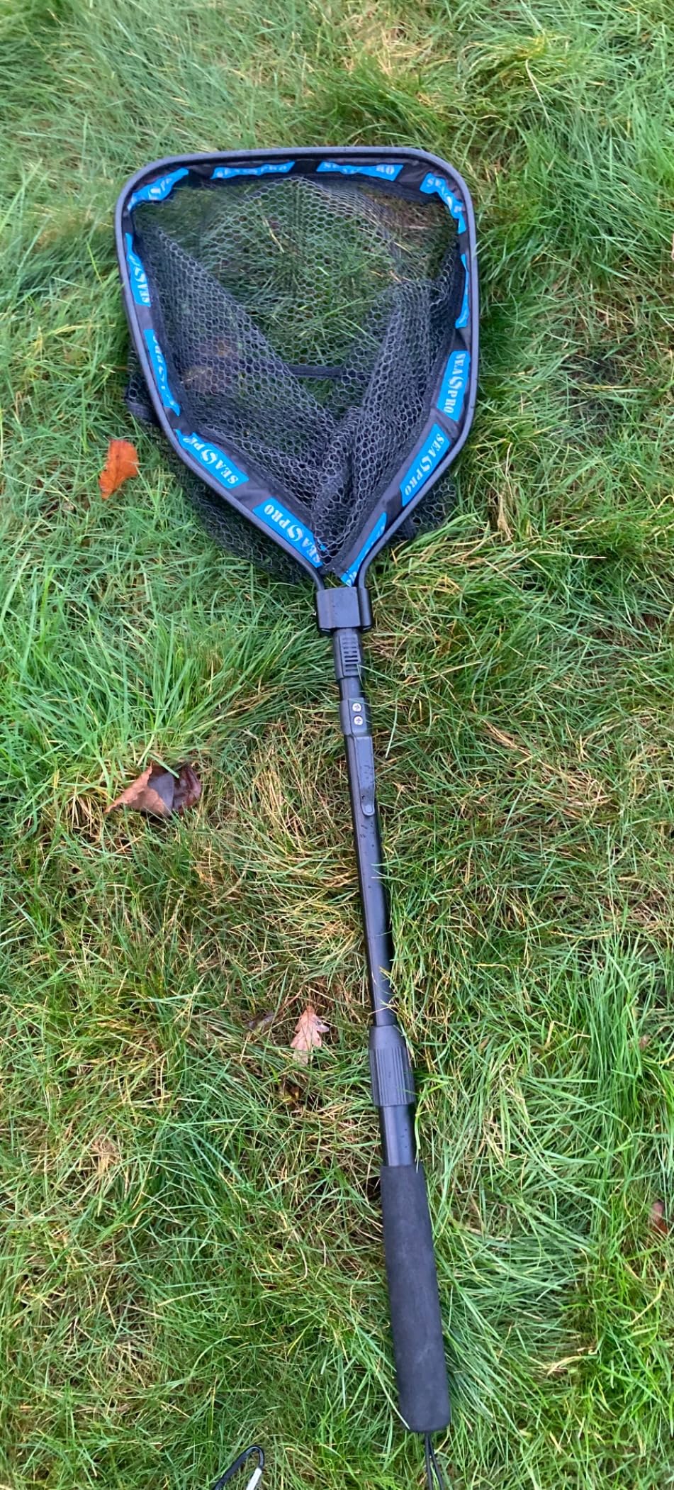 Kescher Angeln gummiert mit Teleskopstangengriff - Faltbares Angel ...