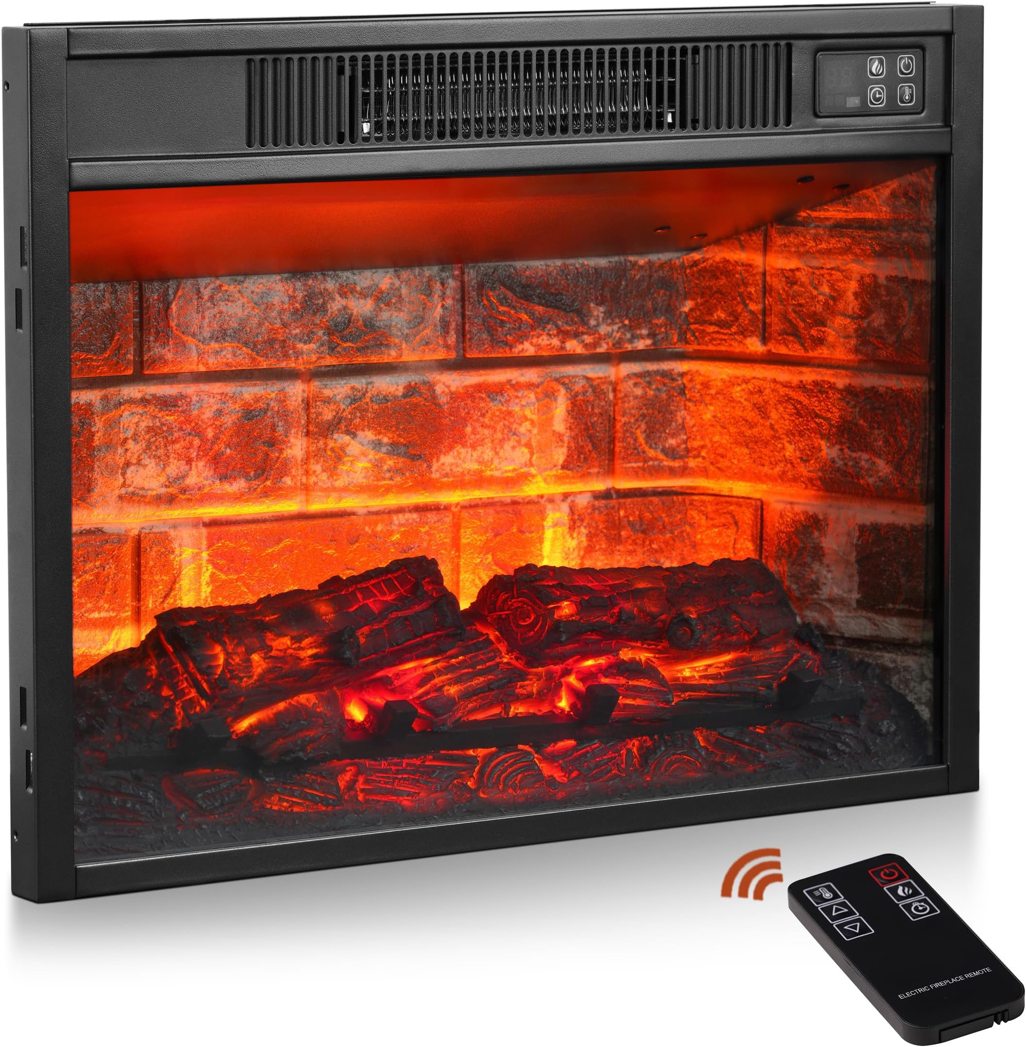 Amazon.com: Tangkula 23-Inch Infrared Quartz Electric Fireplace Insert ...
