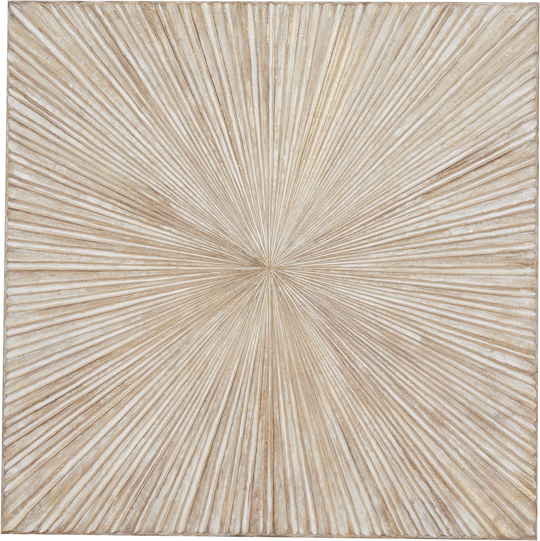 Amazon.com: Deco 79 Wood Starburst Handmade Home Wall Decor Carved Wall ...
