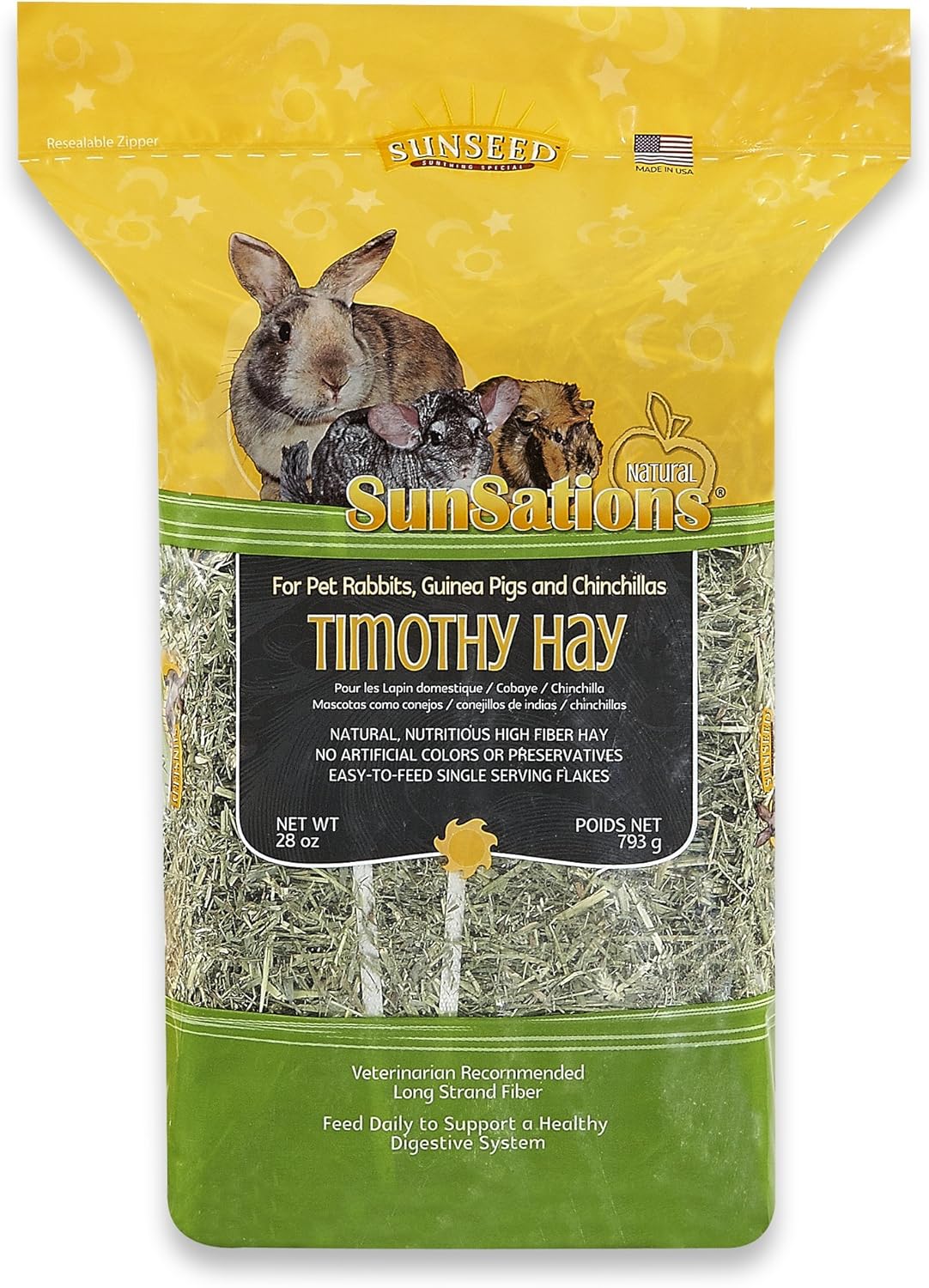 Sunsations Natural Timothy Hay, 793G (28 Oz) : Amazon.ca: Pet Supplies
