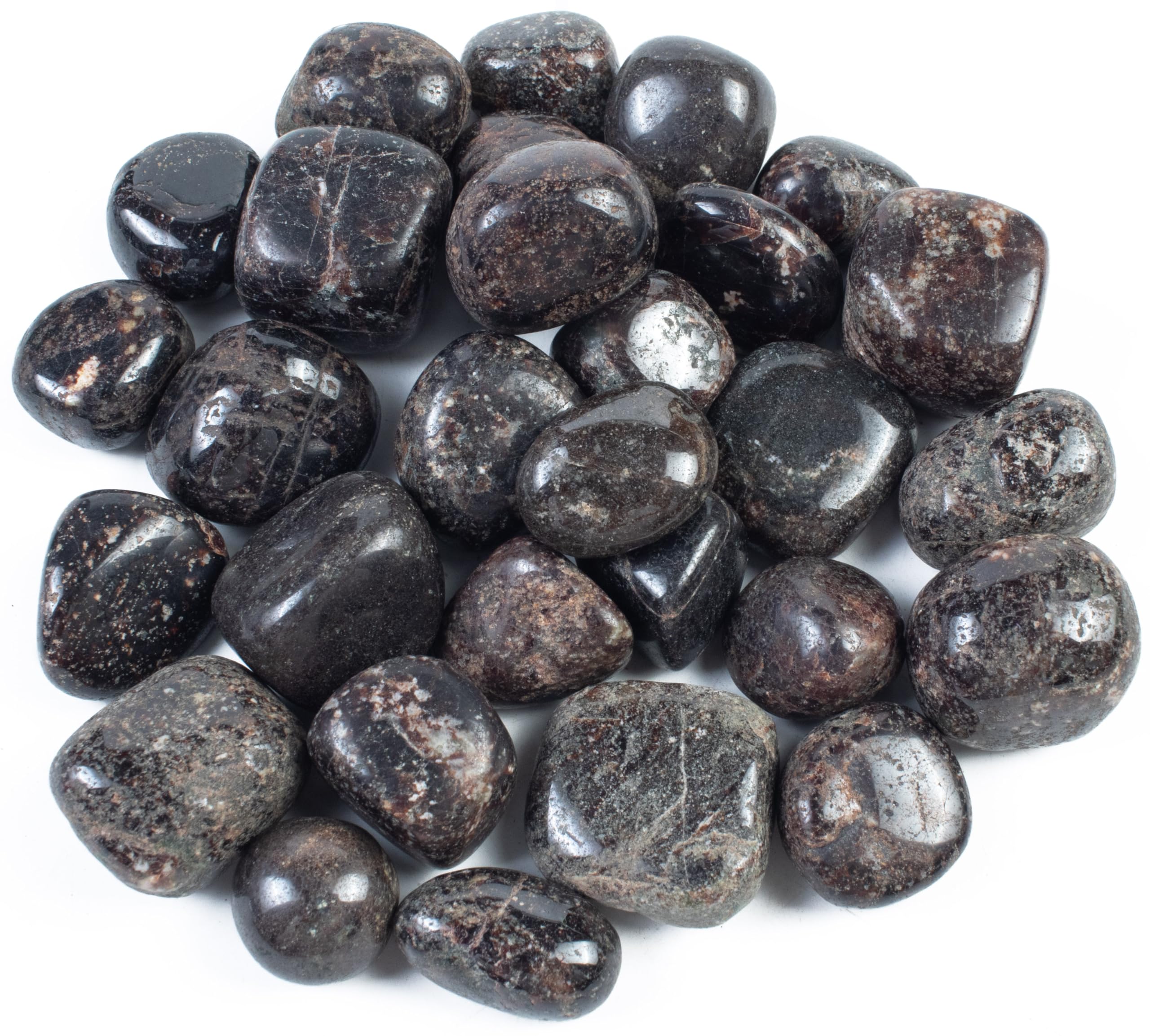 Amazon.com: Crocon 1LB Garnet Tumbled Stones and Crystals Bulk 2000 ...