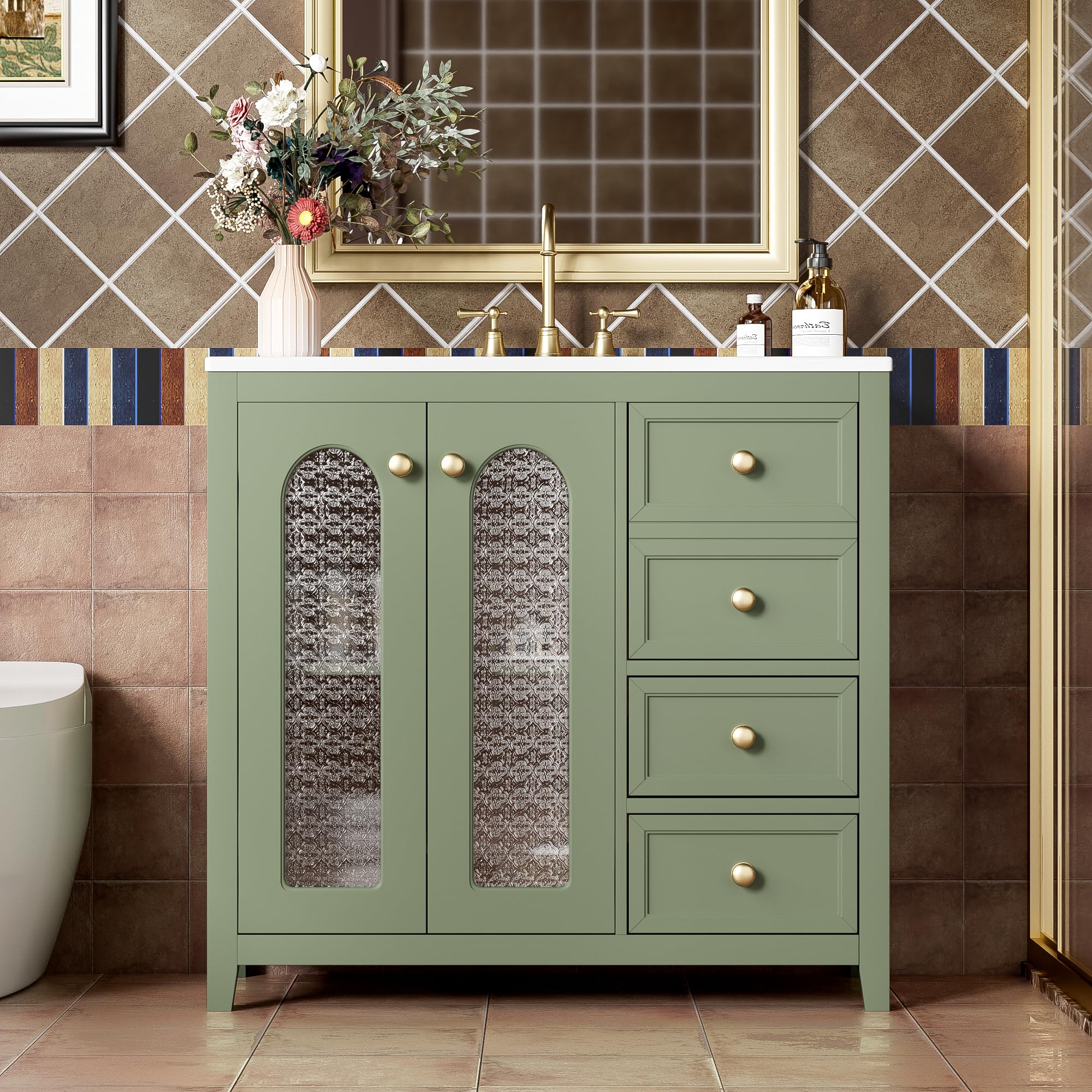 Snapklik.com : 36 Inch Bathroom Vanity