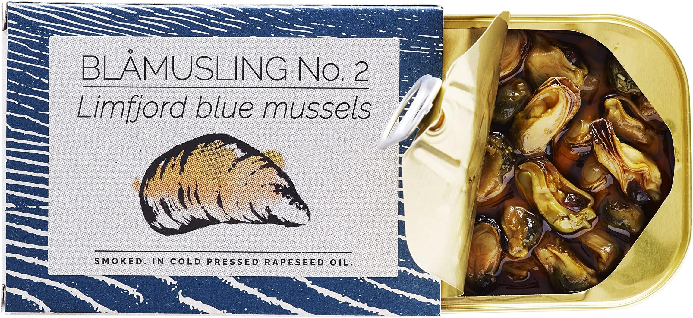 Amazon.com: Fangst Blamuslinger No. 2 | Tinned Limfjord Blue Mussels ...