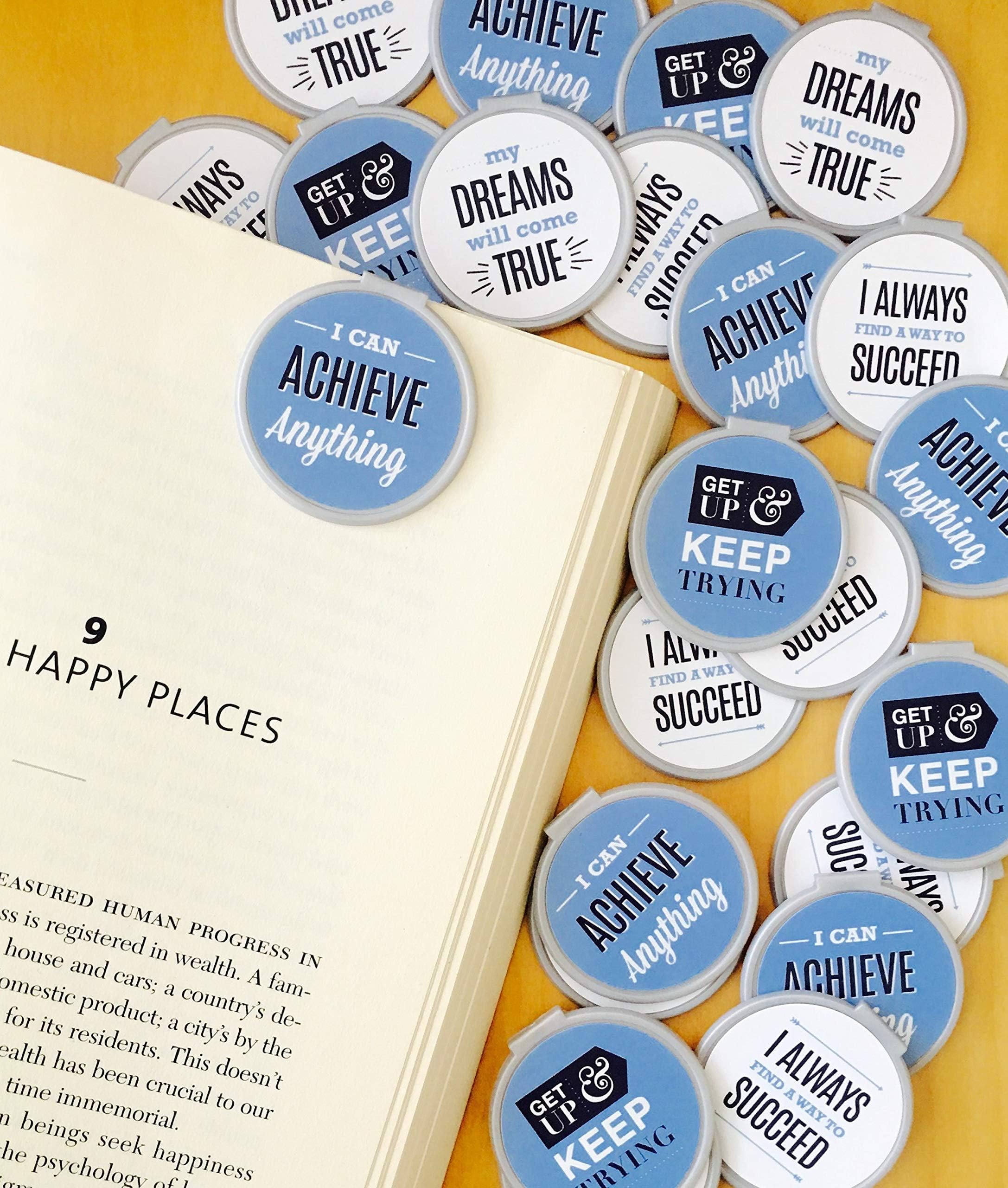 Amazon.com: Motivational #3 Bookmarks - 36 Bulk Bookmarks for Kids Girl ...