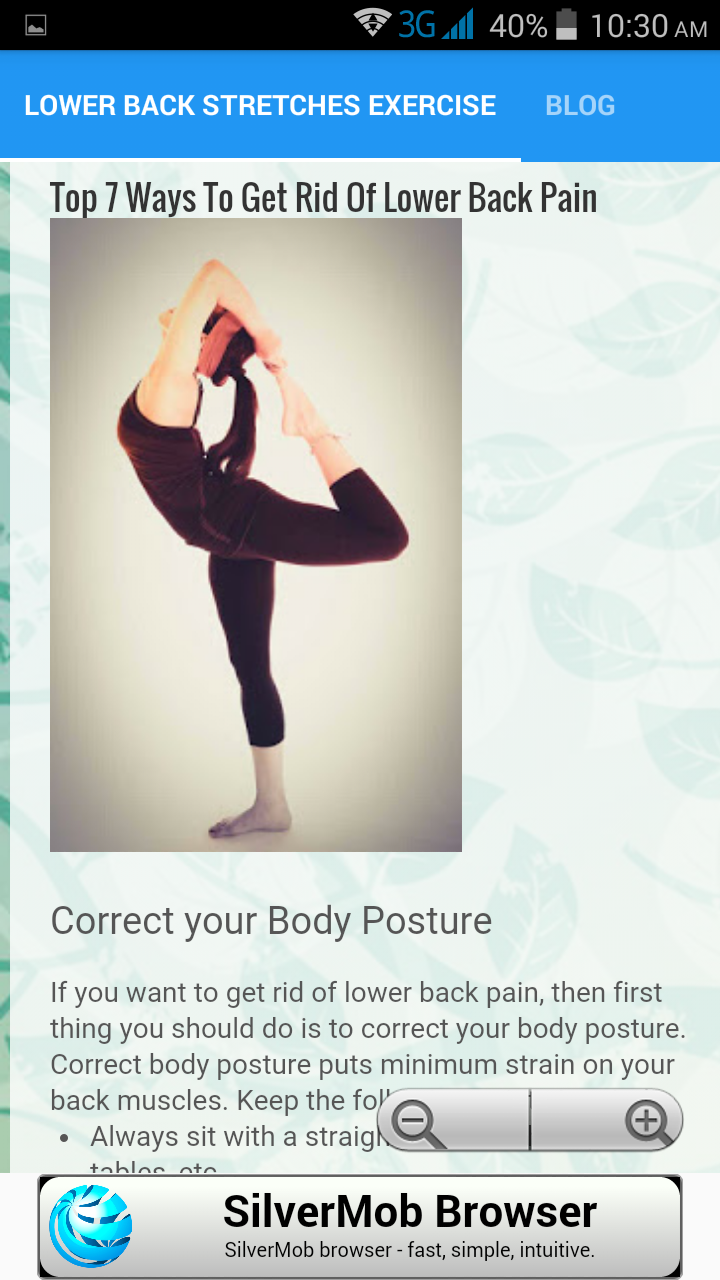 Lower Back Stretches Exercises - App on Amazon Appstore