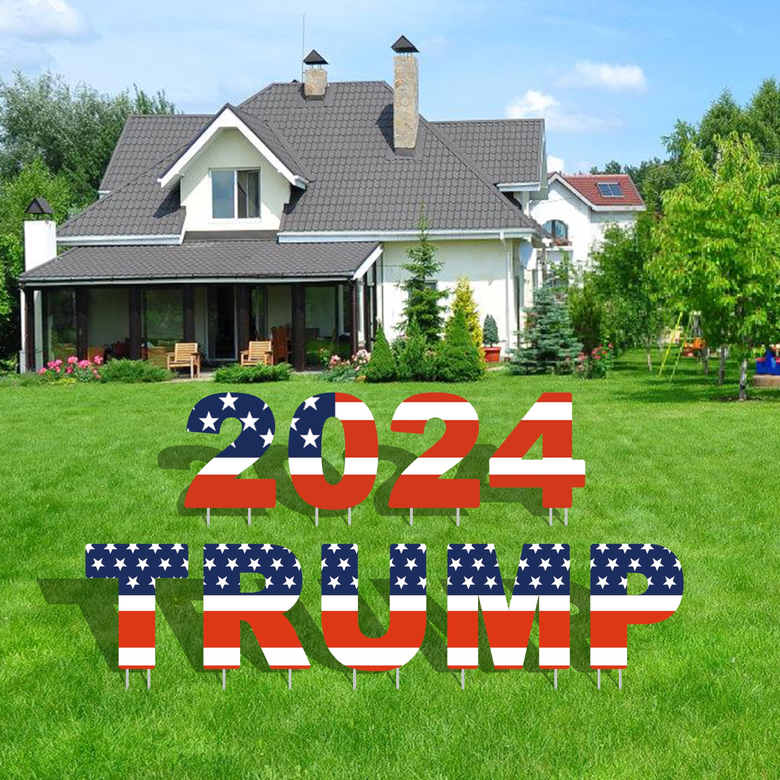 Amazon.com : Trump Yard Signs - Trump 2024 Signs with Stake, 9Pcs Trump ...