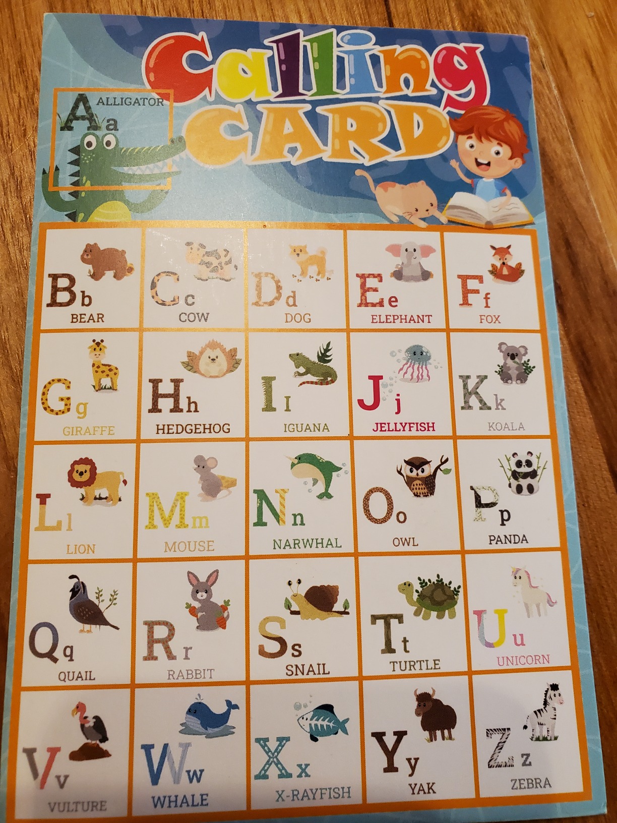 Amazon.com: Hohomark Alphabet Bingo Game 26 Players Animal Letter ...