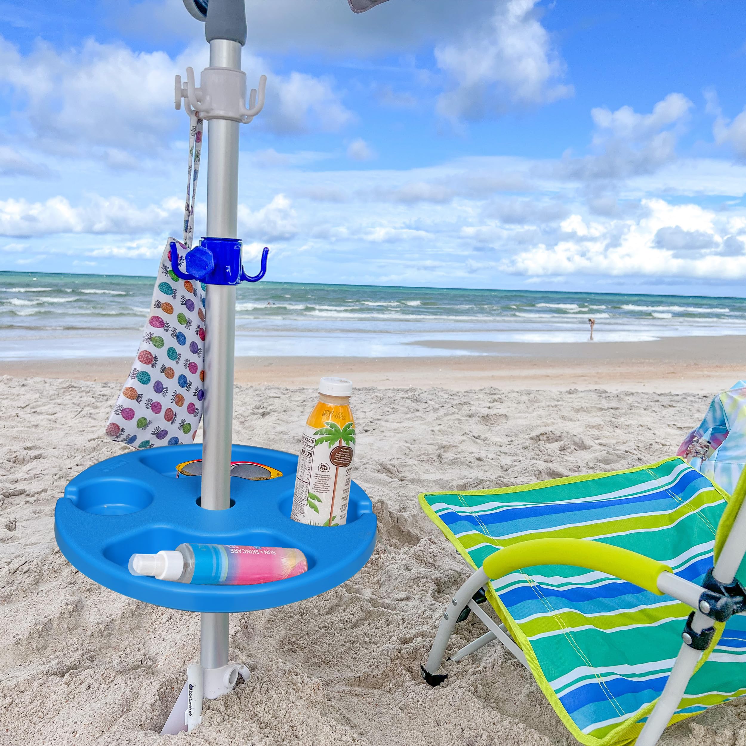 Snapklik.com : AMMSUN 13" Beach Umbrella Table Tray For Beach, Patio ...