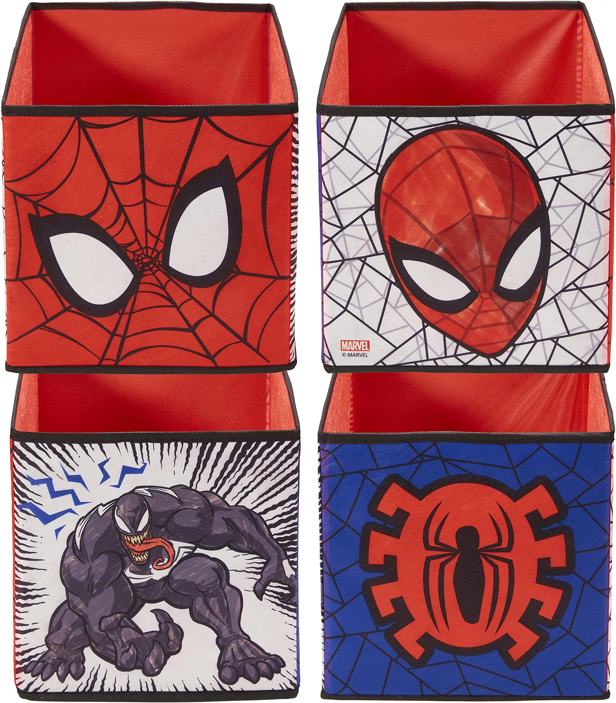 Hello Home Marvel Spider-Man Kids Cube Toy Storage Boxes : Amazon.co.uk ...
