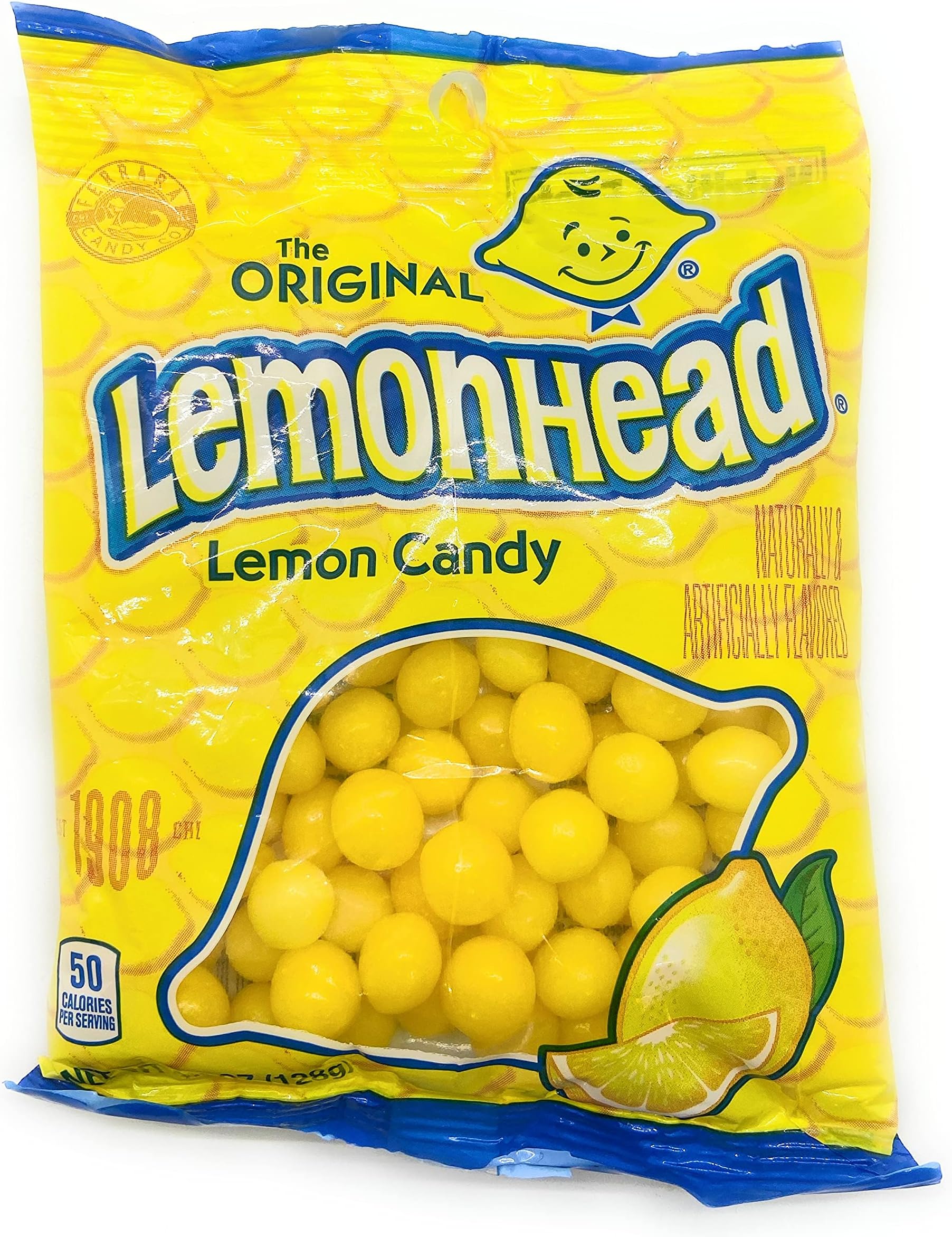 Amazon.com : Lemonhead 4.5 OZ PEG BAG : Grocery & Gourmet Food