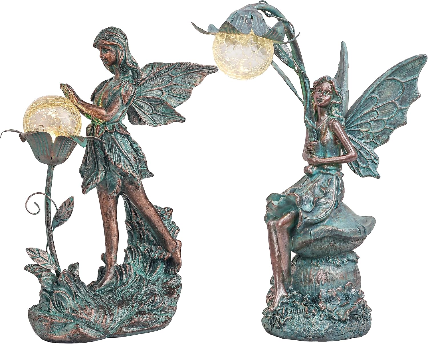 Amazon.com : TERESA'S COLLECTIONS Fairy Garden Statues Value Bundle ...