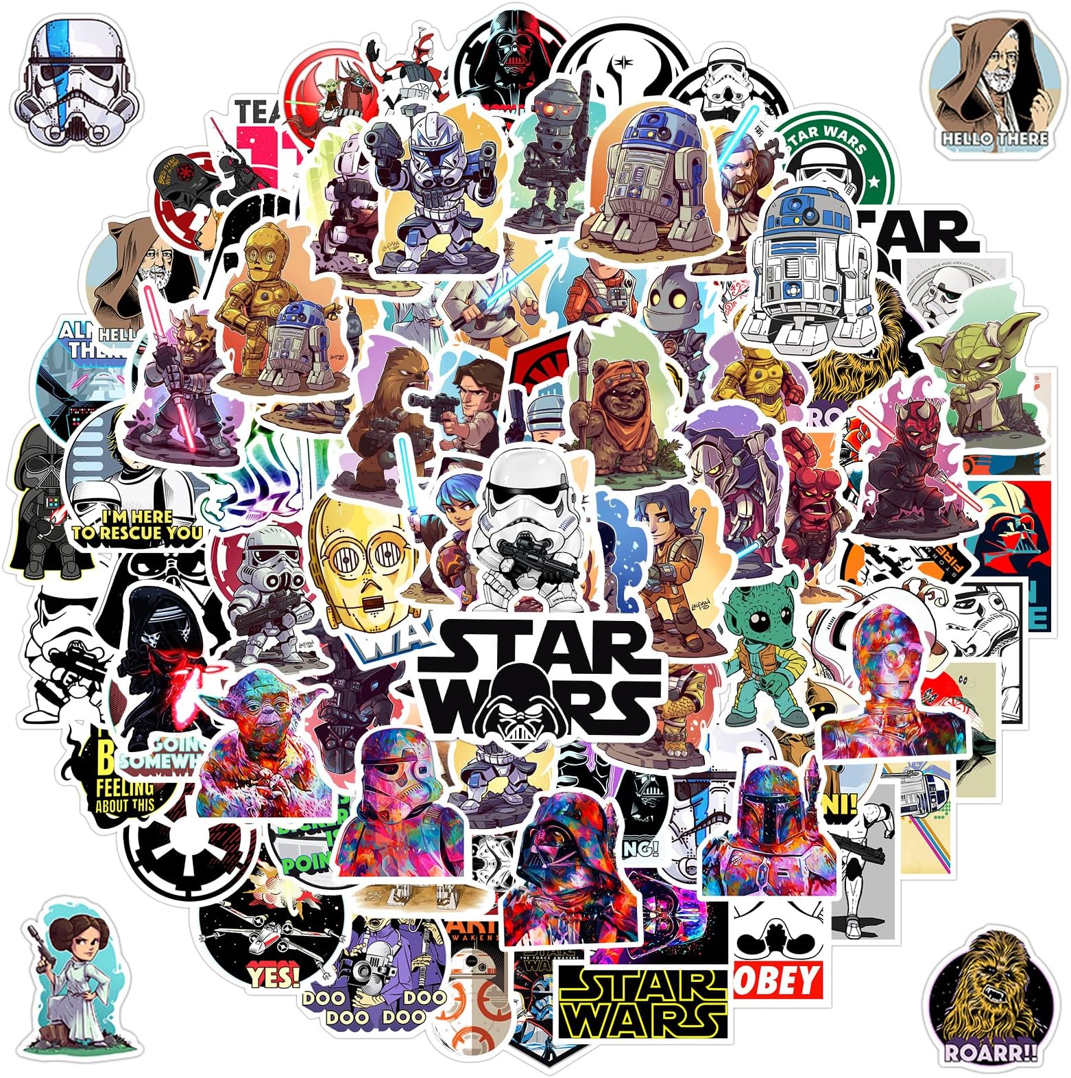 Amazon.com: Star Wars Stickers ~ Over 300 Stickers : Toys & Games
