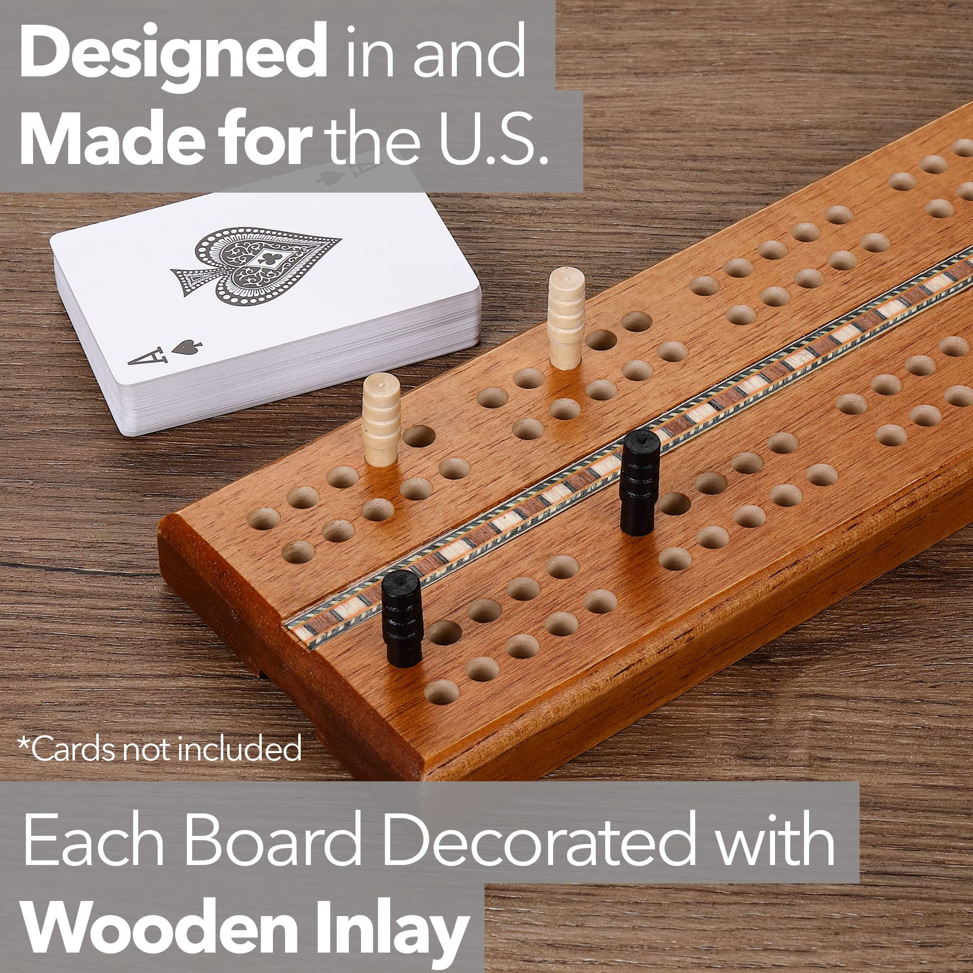 Snapklik.com : Sterling Games Extra Large Extra Long Cribbage 16 ...