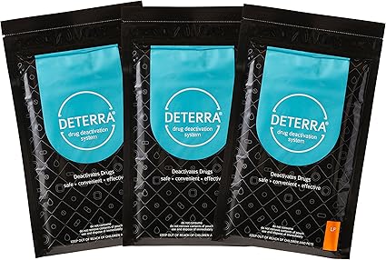 Amazon.com: Deterra LP (3 Pack) - Drug Deactivation & Disposal System ...