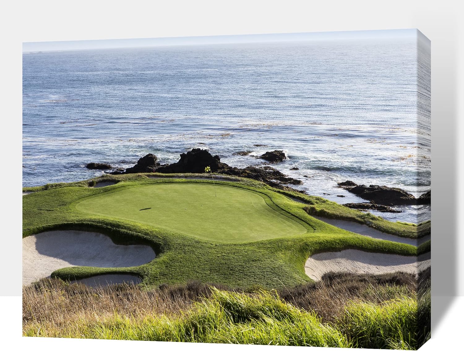 Amazon.com: Pebble Beach Golf Course Canvas Wall Art, Modern Pebble ...