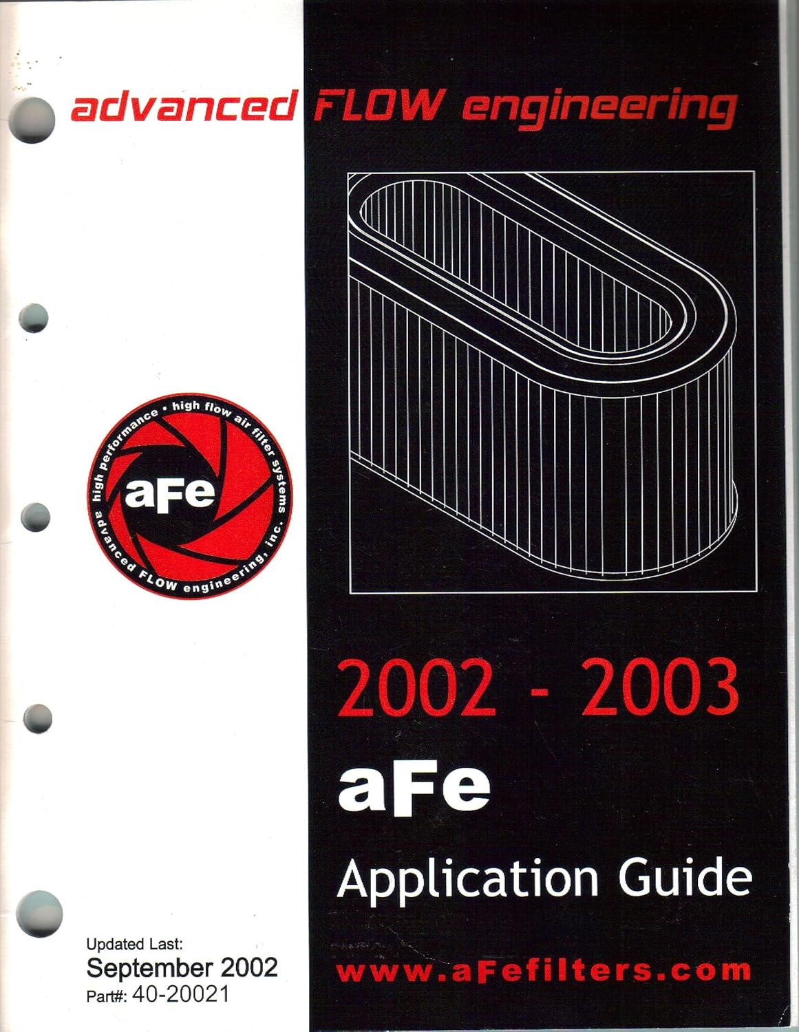 Advanced Flow Engineering 2002-2003 Afe Application Guide Filter ...