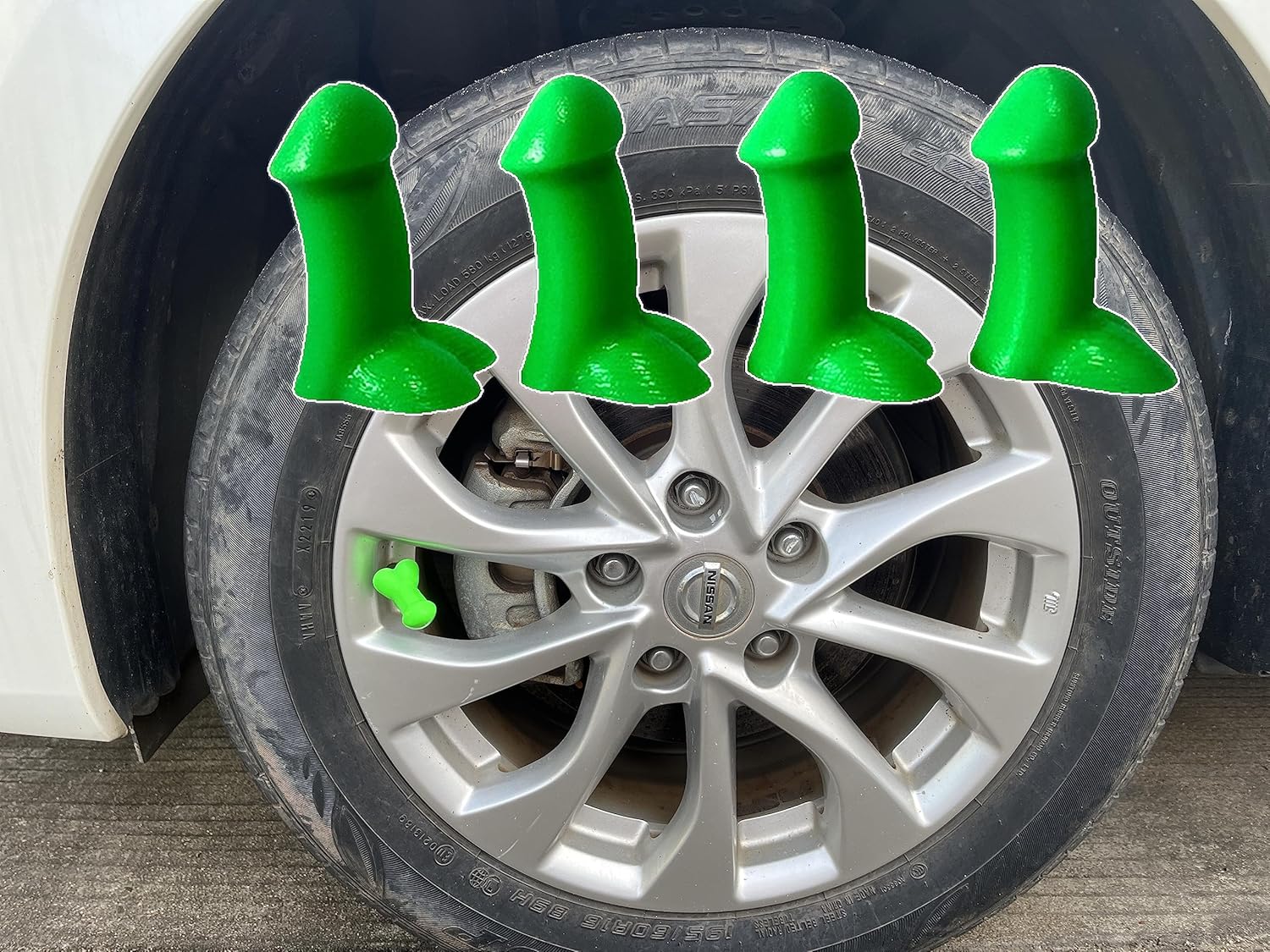 Amazon.com: UHAD 4 PCS Prank Tire Valve Stem Caps Funny Airtight Dust ...