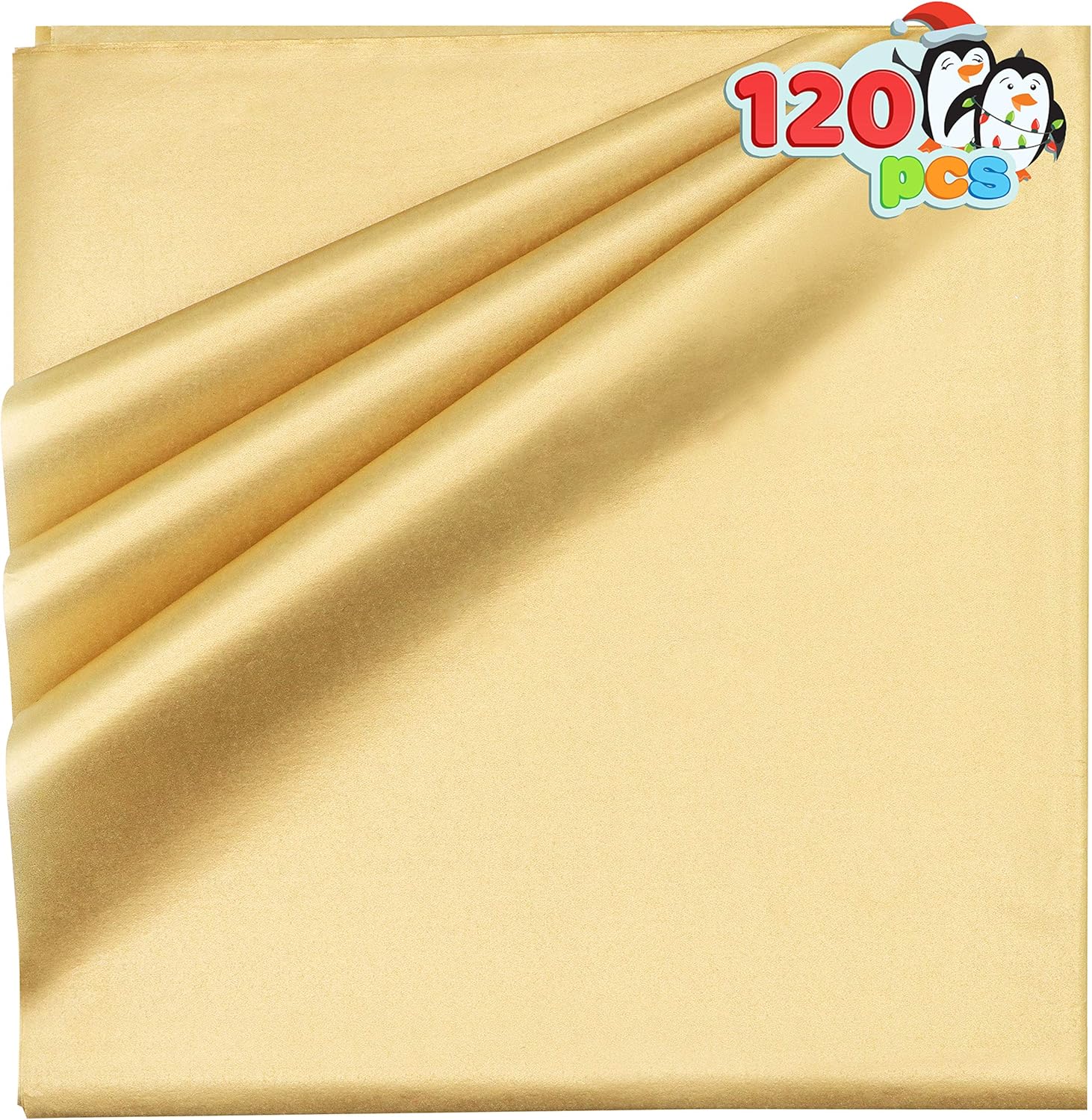 Amazon.com: JOYIN 120 Piece Christmas Metallic Gold Tissue Paper ...