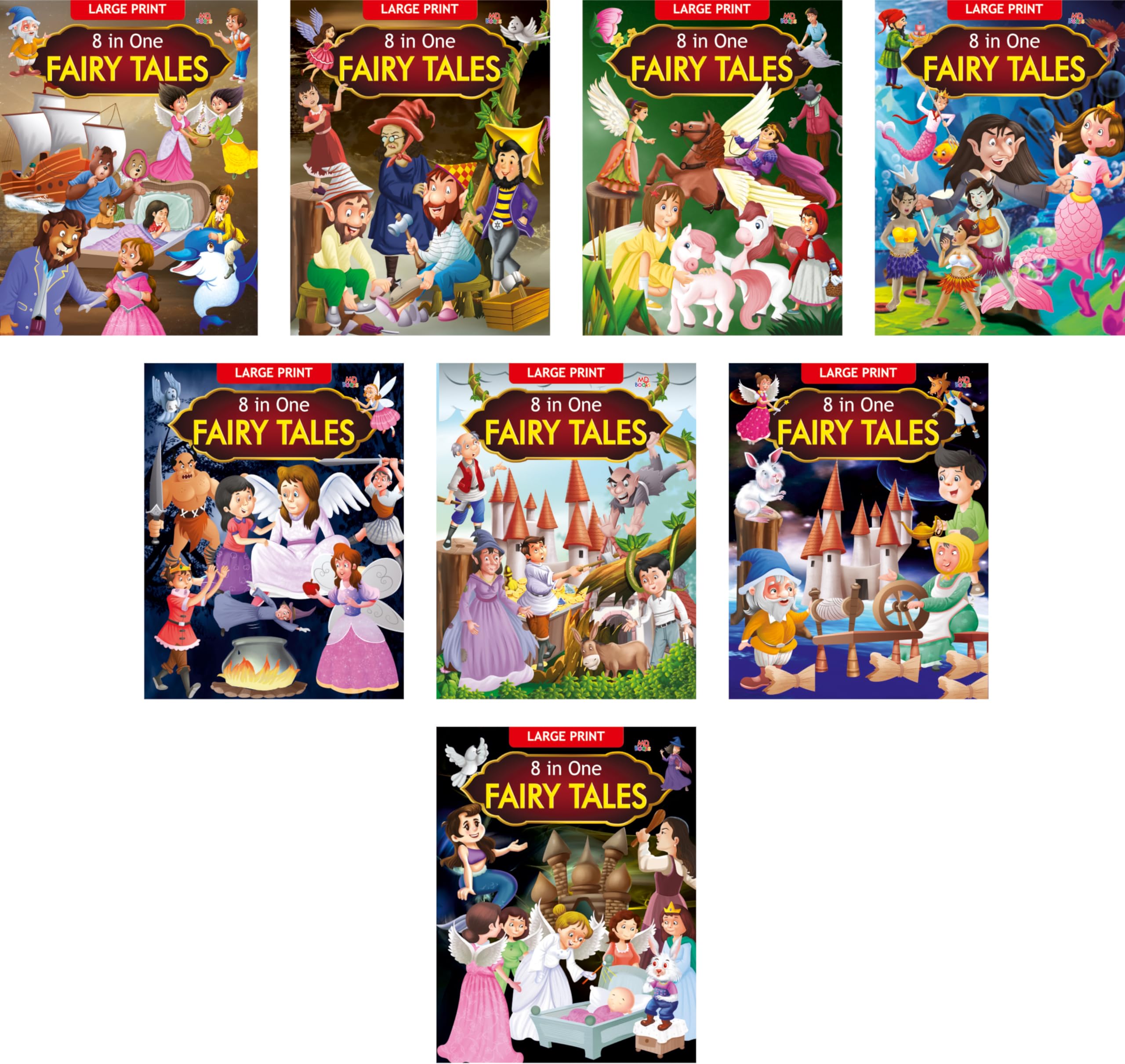 8 in One Fairy Tales : MD Book Team: Amazon.in: Books