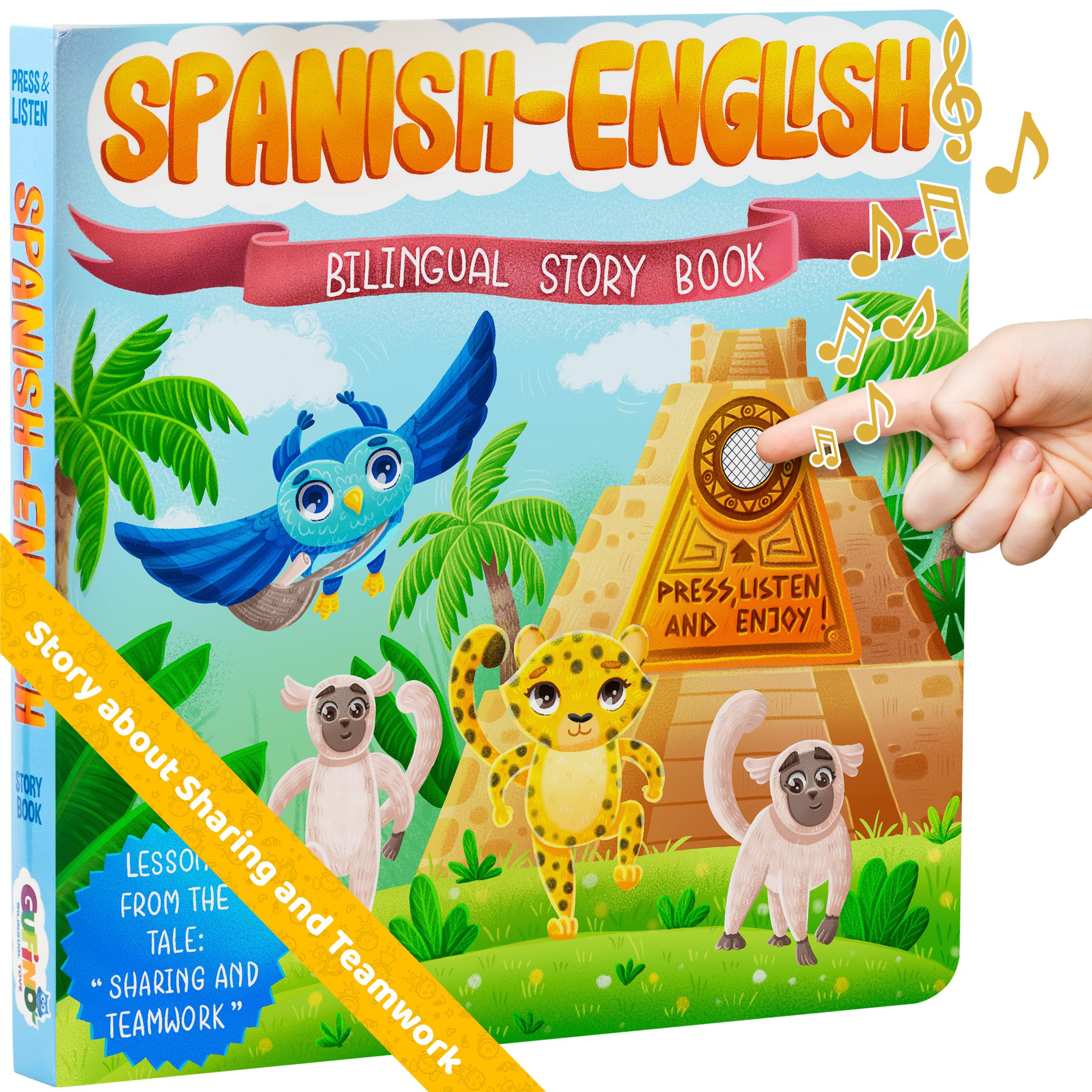 Amazon.com: Bilingual Baby Books. Sound Books for Toddlers in Spanish ...