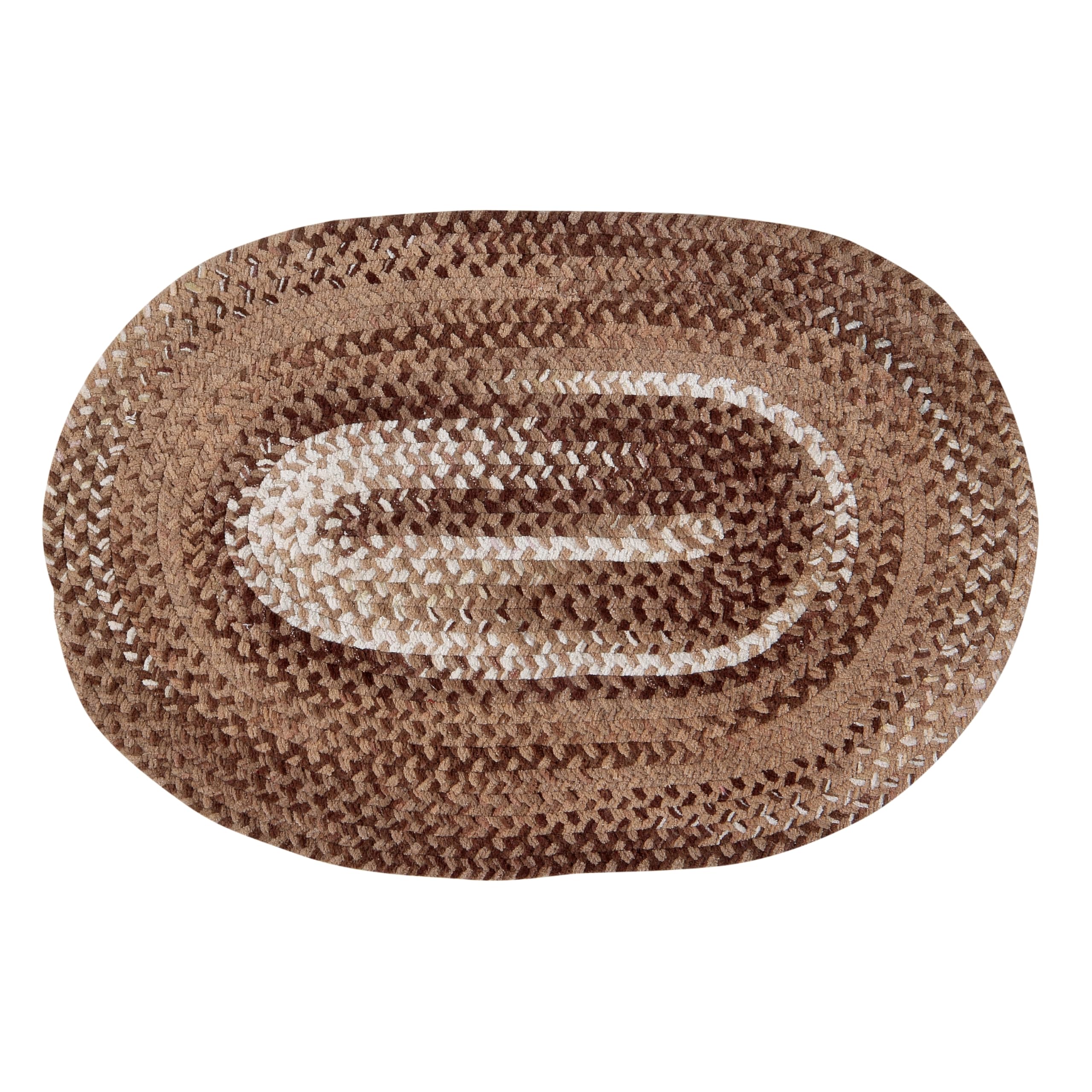 Amazon.com: Better Trends Ombre Braided Area Rug, 20" x 30" Oval ...