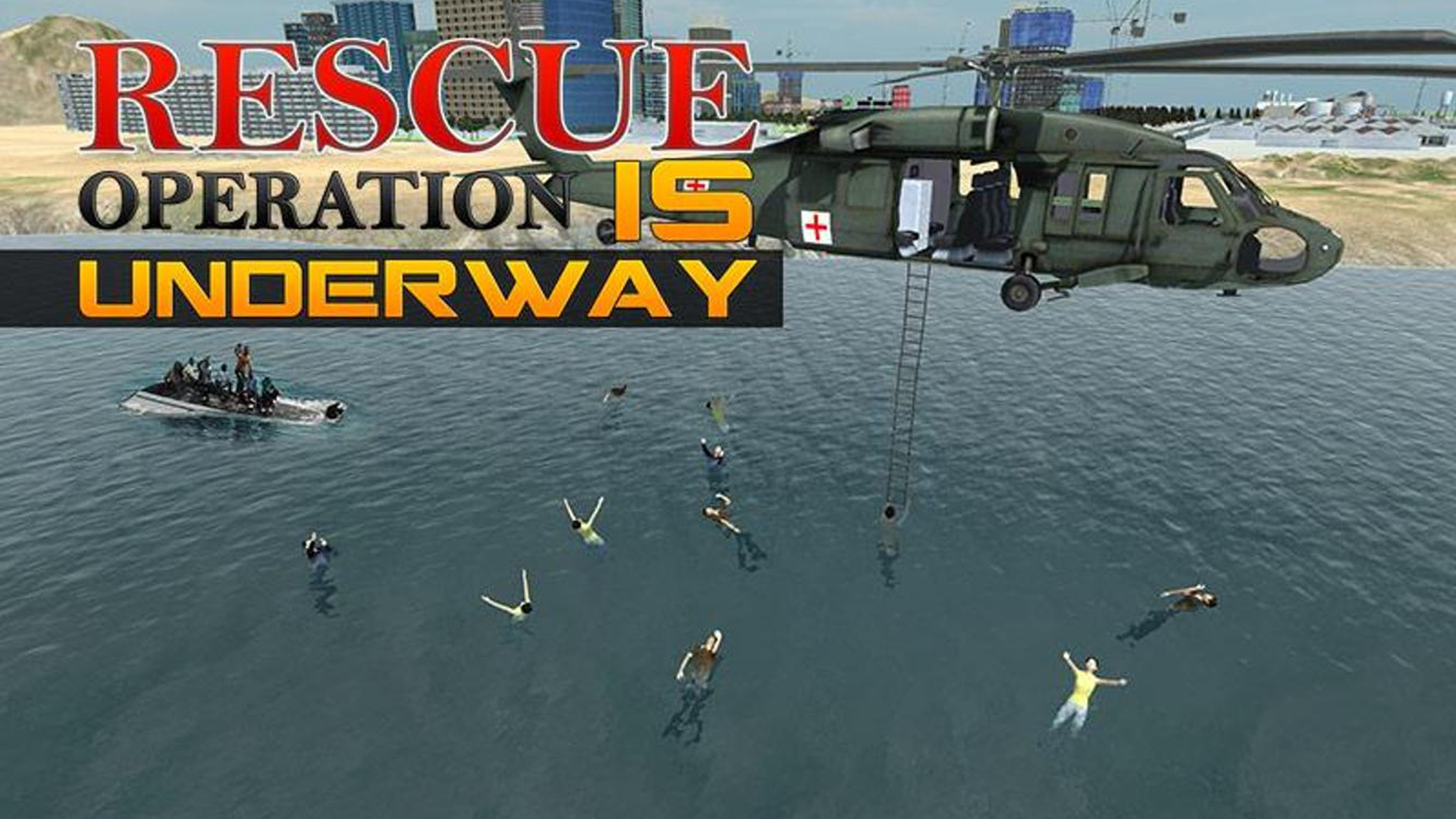 WW2 Flying Helicopter Rescue Games 3D - City Airport Pilot Airplane ...