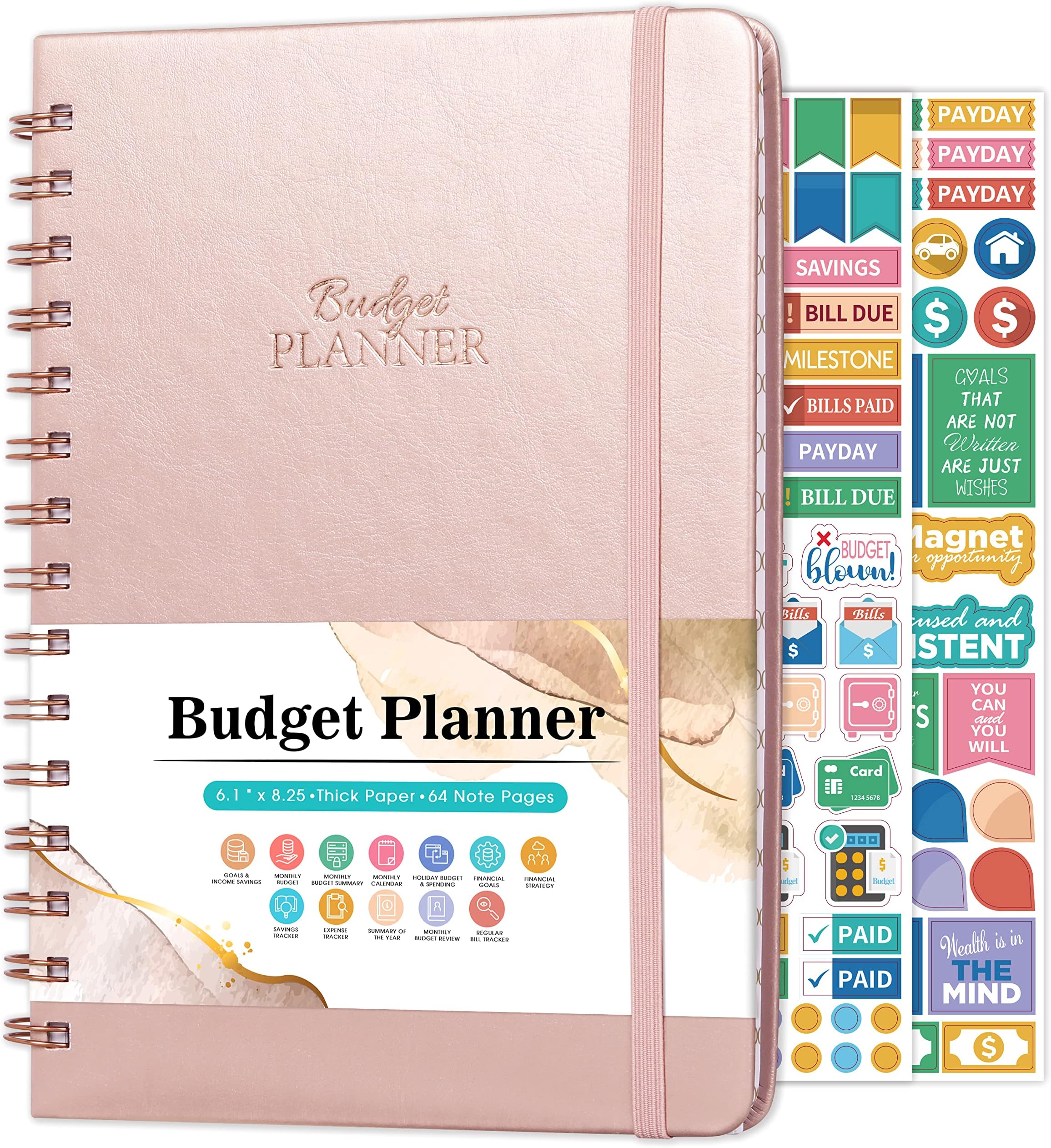 Amazon.com : Budget Planner - Budget Book, 12 Month Financial Organizer ...