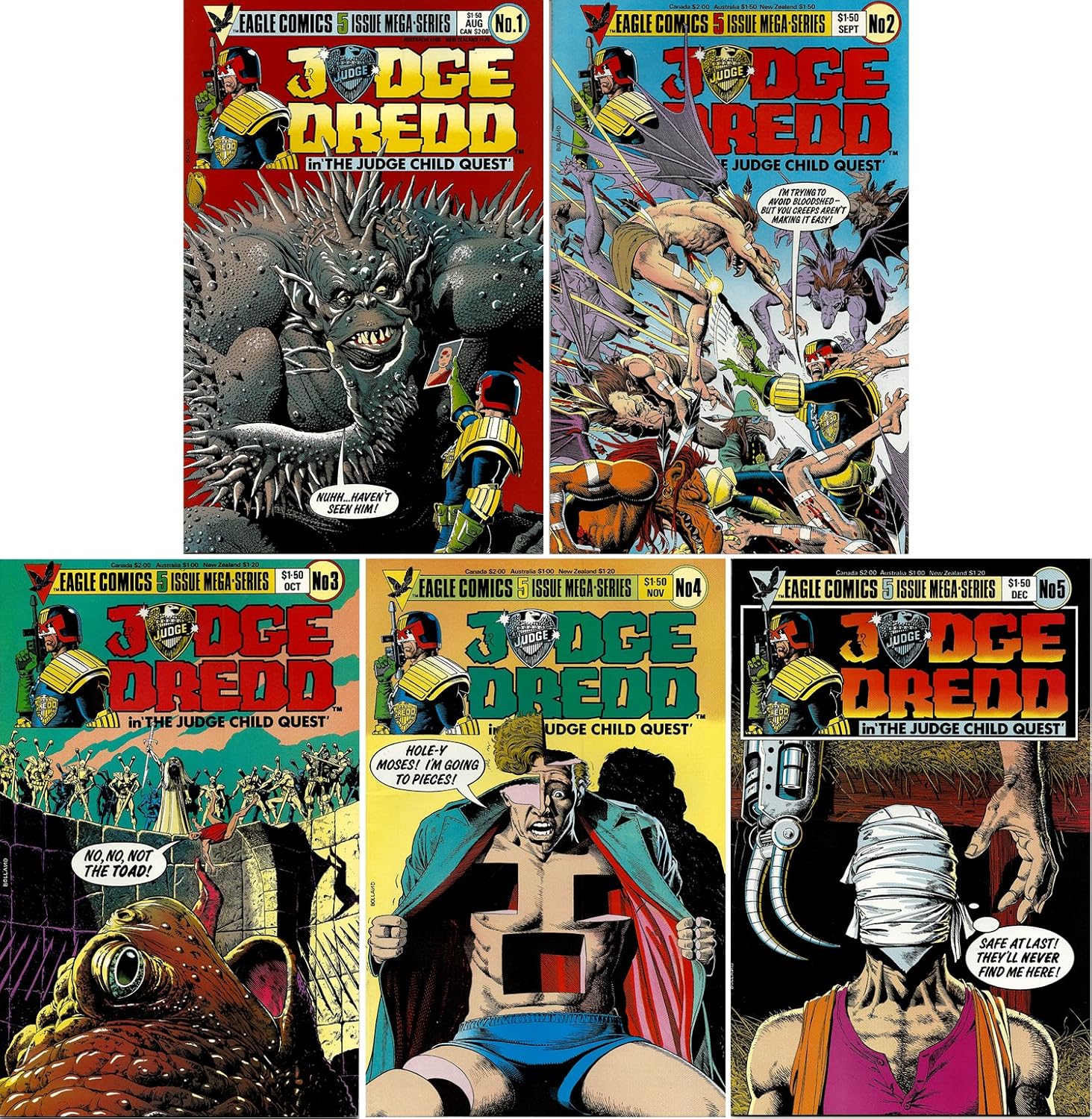 Judge Dredd: The Judge Child Quest Complete series 1-5 (1984): John ...