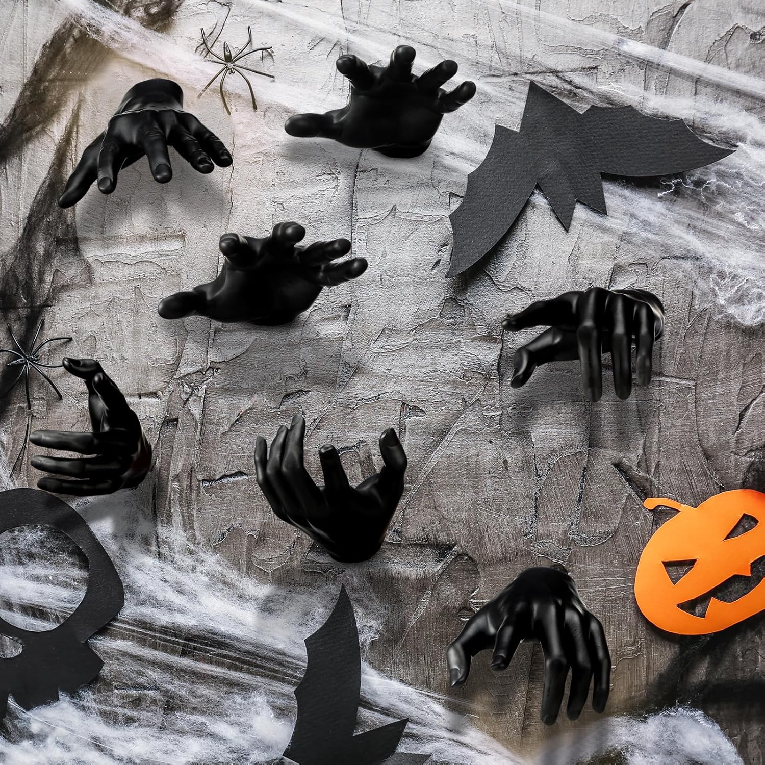Amazon.com: Geetery 4 Pcs Halloween Hand Wall Hanging Statues Aesthetic Creepy Hands Gothic Home ...