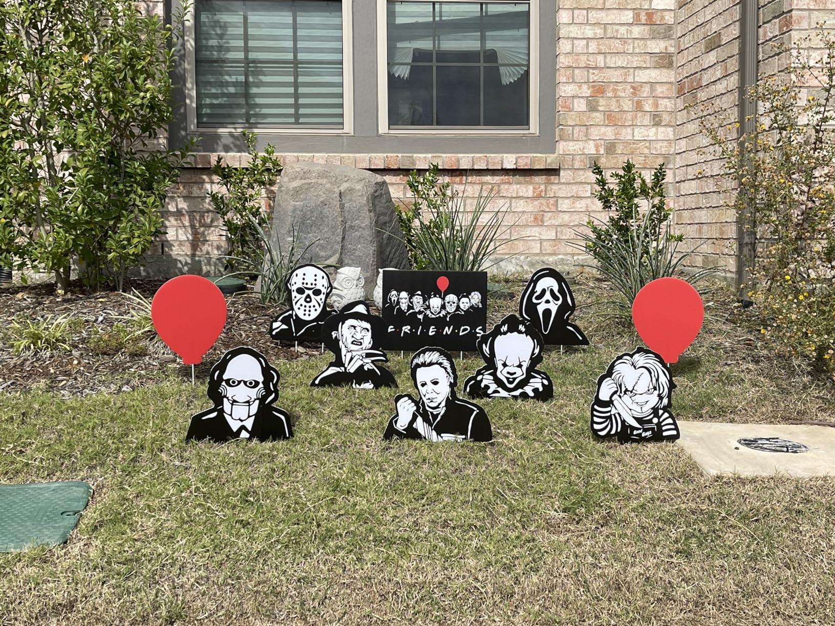 Amazon.com: AnyDesign 10Pcs Halloween Yard Sign with 20Pcs Stakes ...