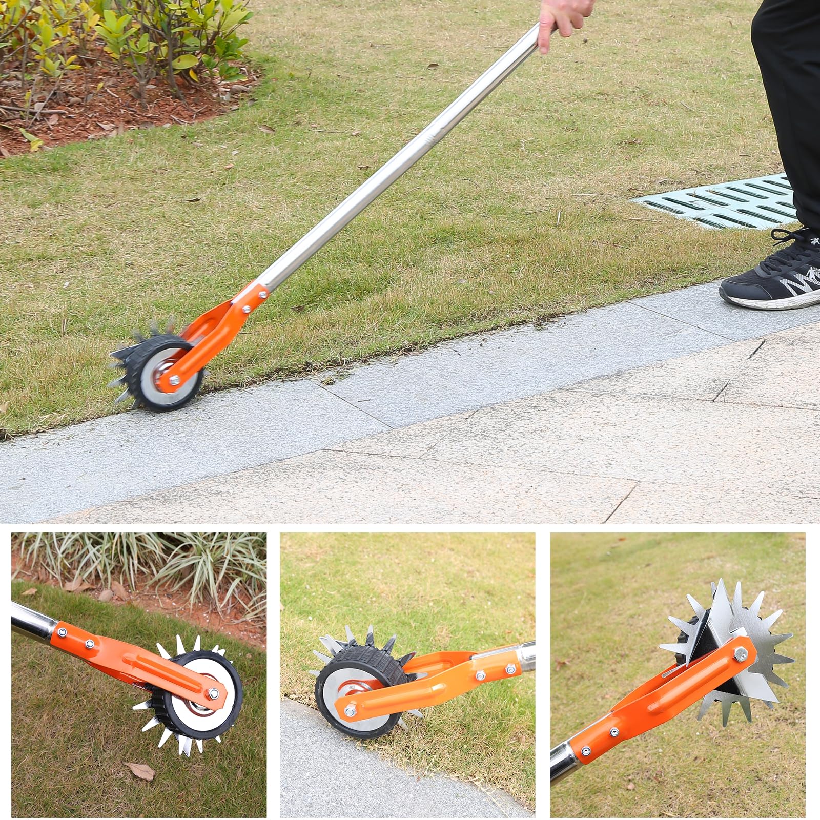 Snapklik.com : Mempa Sidewalk Manual Lawn Edger, Wheel Rotary Edger ...