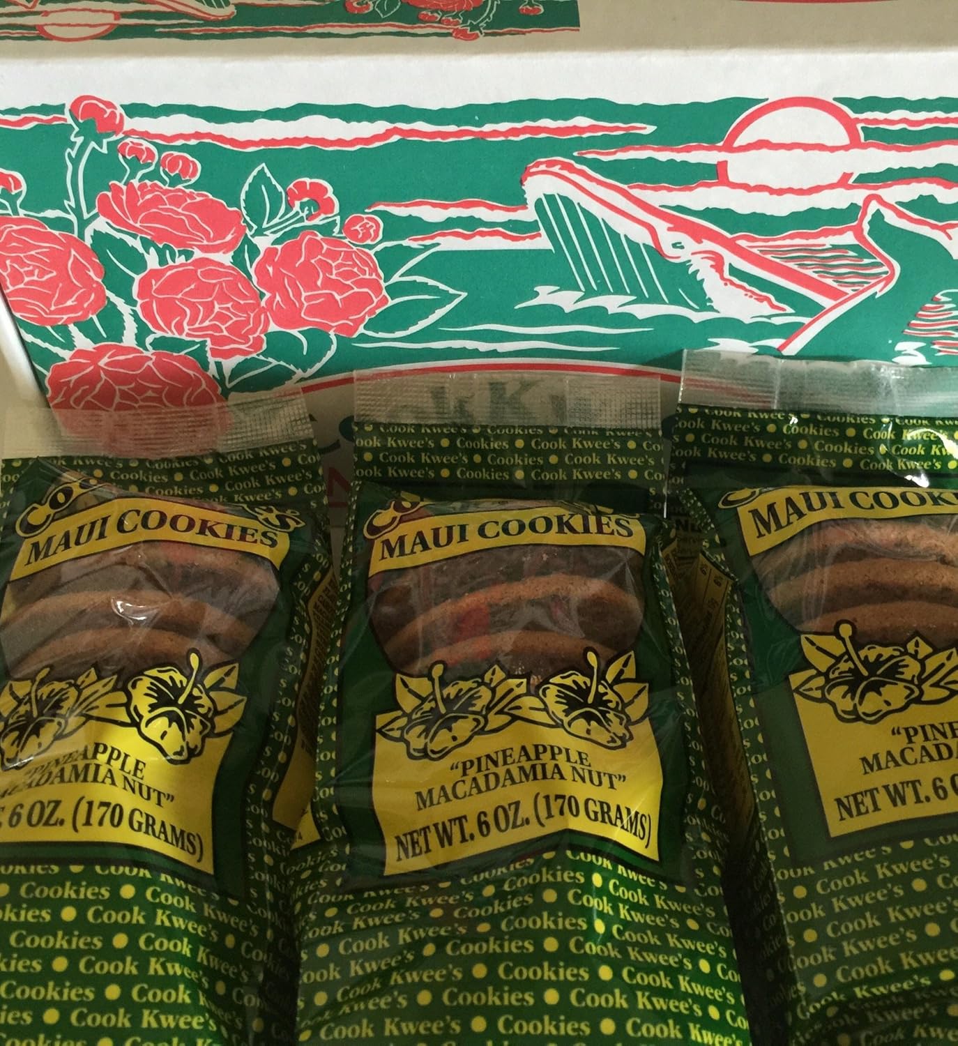 Amazon.com : The Original Maui CookKwees Hawaii Cookies 3 Pack- 6 oz ...