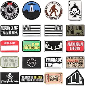 Amazon.com: 14er Tactical Morale Patches | Funny Military Patches | Hook & Loop Embroidered ...
