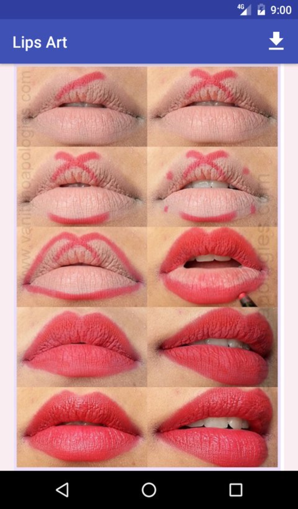 Lip Makeup Step By Step With Pictures