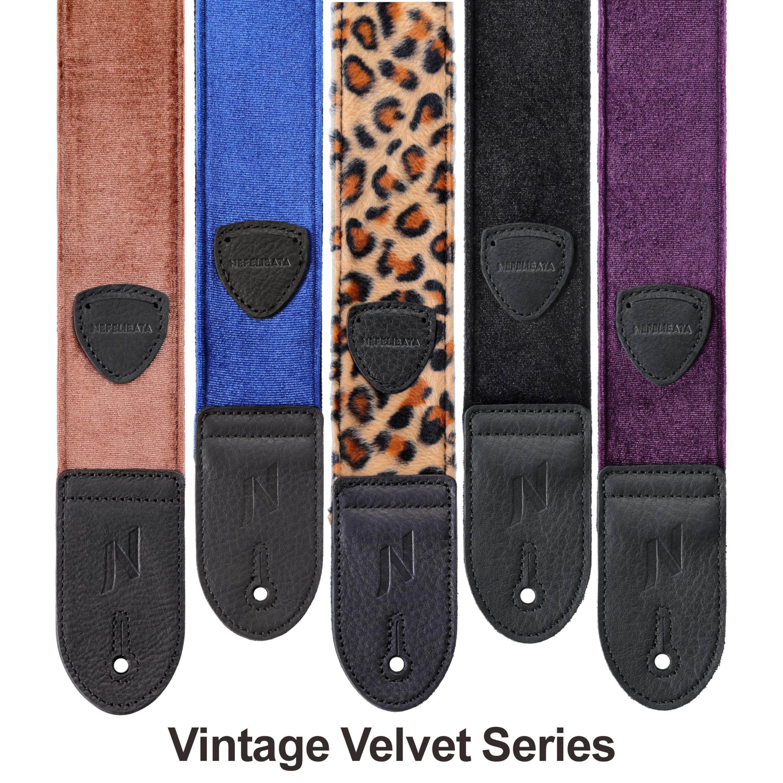 Snapklik.com : Nefelibata Guitar Strap,Double Full-Grain Leather Ends ...