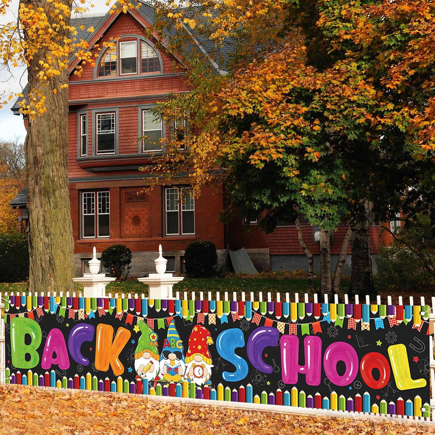 Amazon.com: FARMNALL Back To School Decorations Outdoor Welcome Back To ...